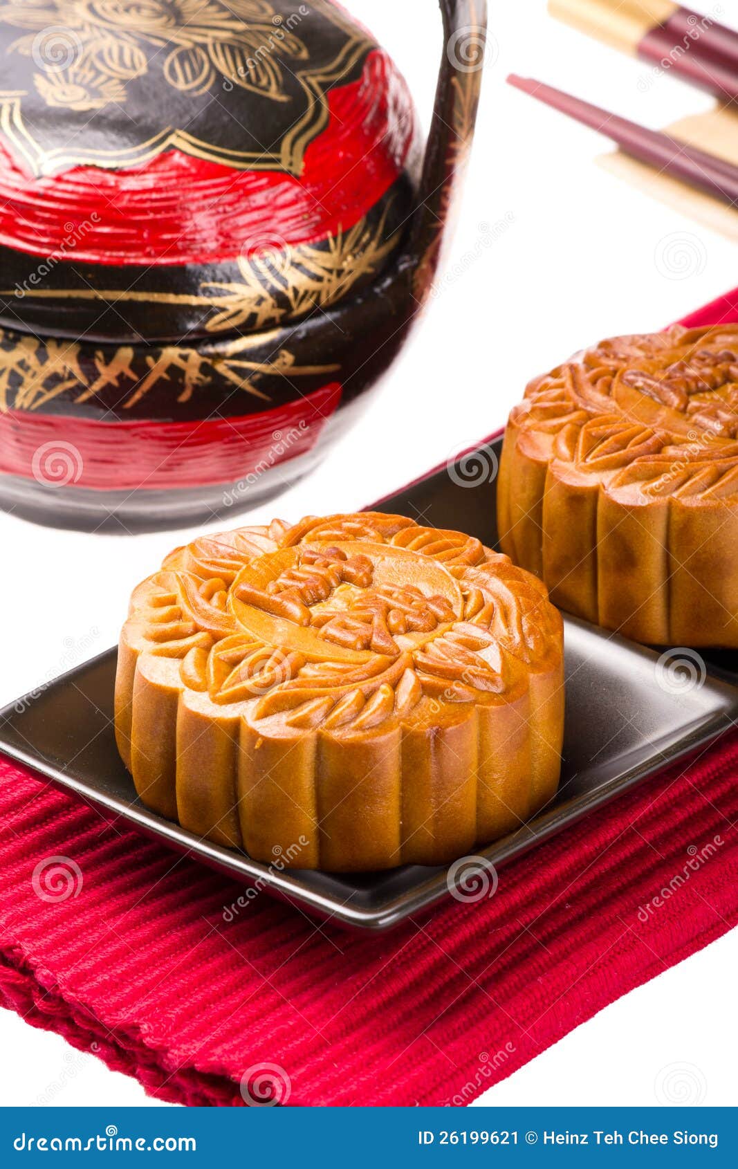 Chinese Mooncake stock image. Image of mooncake, alone - 26199621