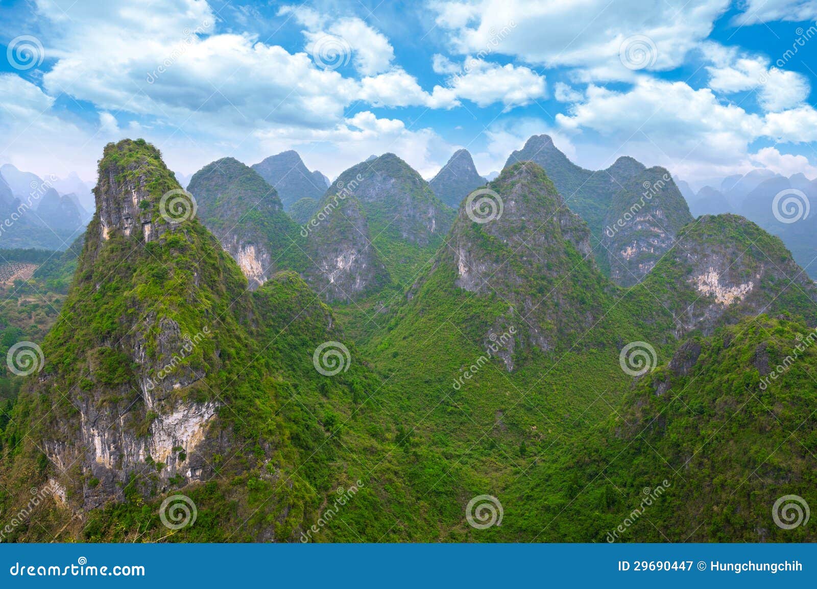 Chinese Mountain With Trees Royalty-Free Stock Photography ...