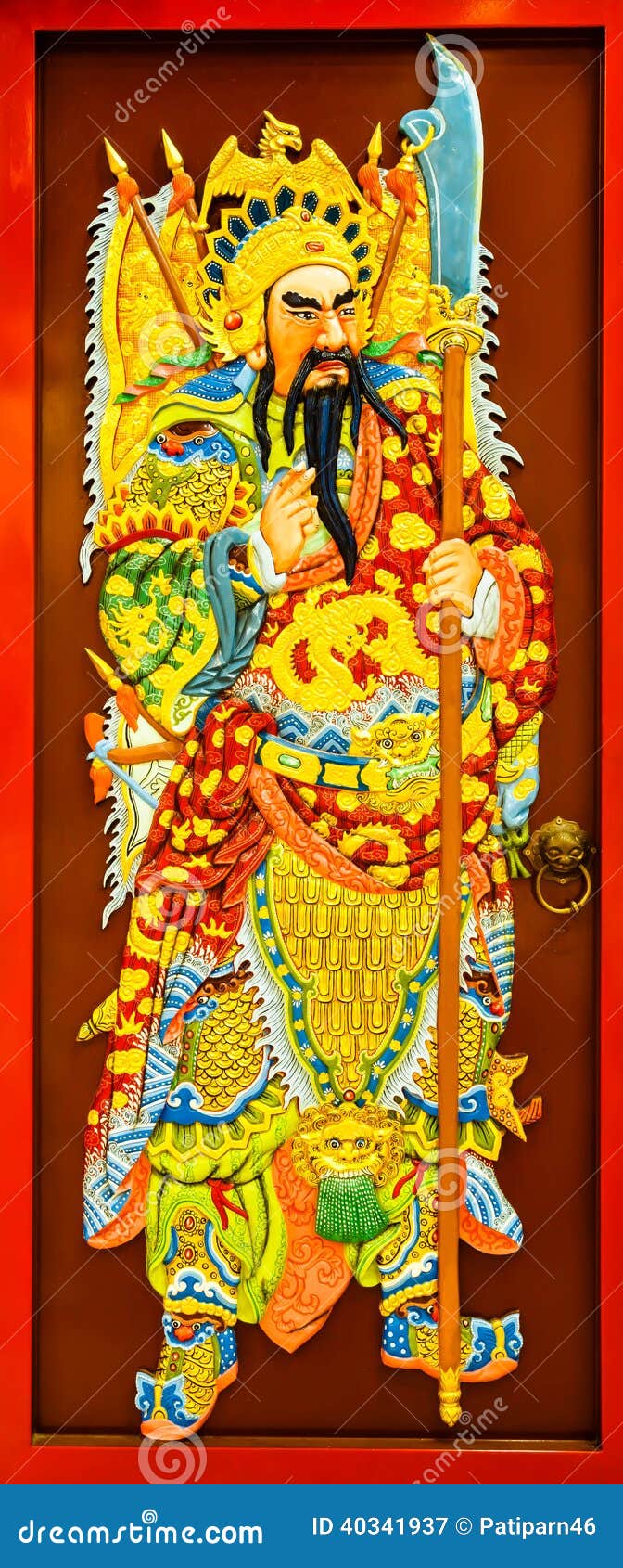Chinese mural stock image. Image of china, charm, buddha - 40341937