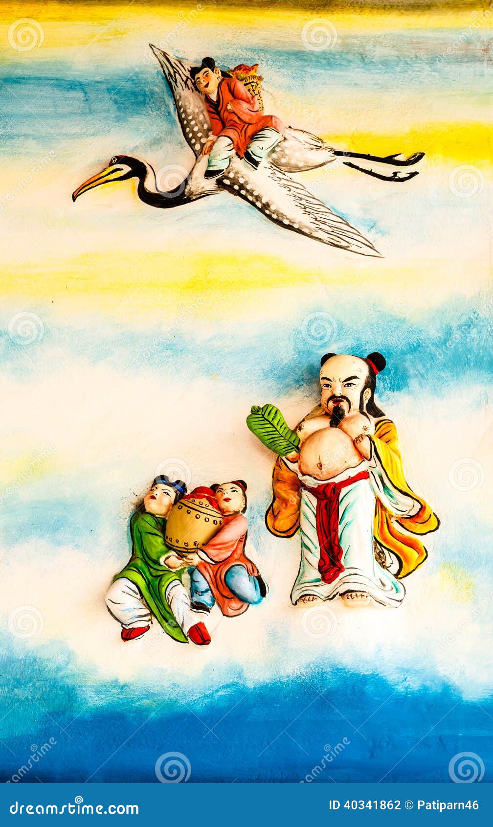 Chinese mural stock photo. Image of ancient, drawing - 40341862