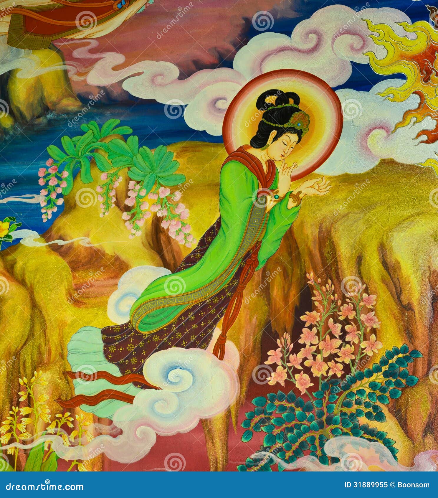 Chinese Mural Royalty-Free Stock Photography | CartoonDealer.com #38366243