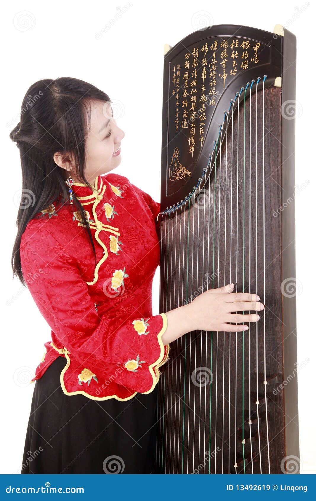 Chinese musician stock image. Image of lady, female, chinese - 13492619