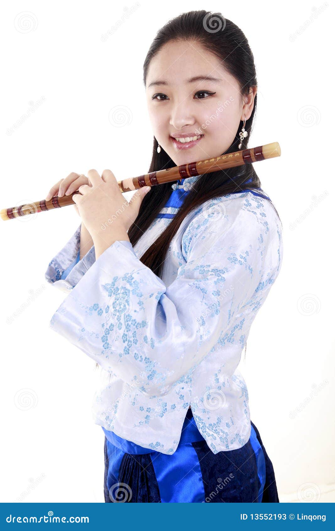 Chinese musician stock image. Image of dizi, cute, hold - 13552193
