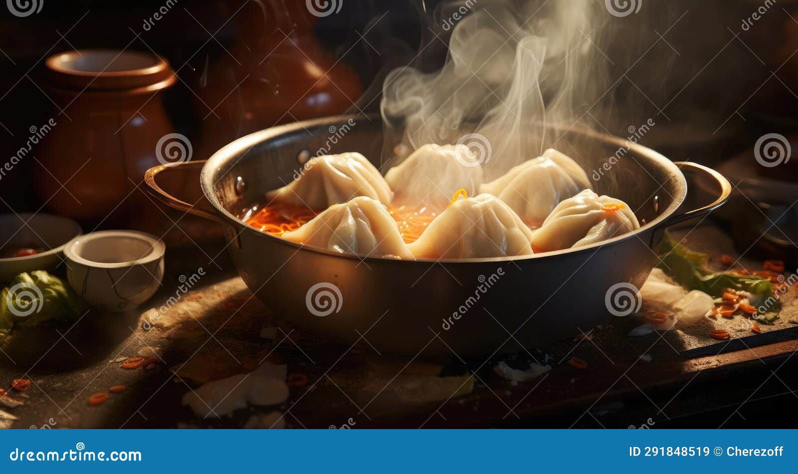 Chinese National Dish - Buuzy Stock Image - Image of pork, manti: 291848519