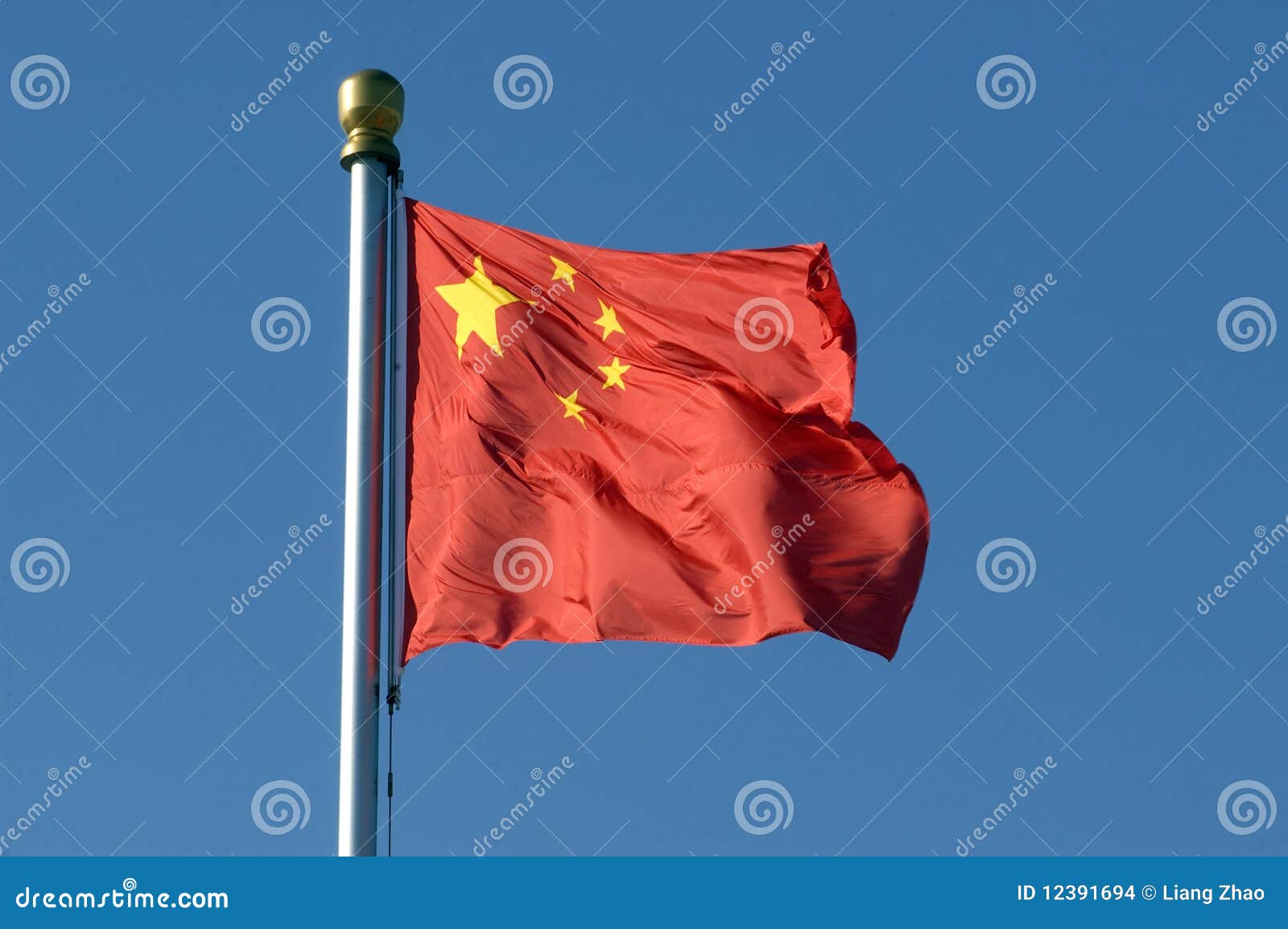 Chinese nationale vlag stock foto. Image of vlag, symbolen - 12391694