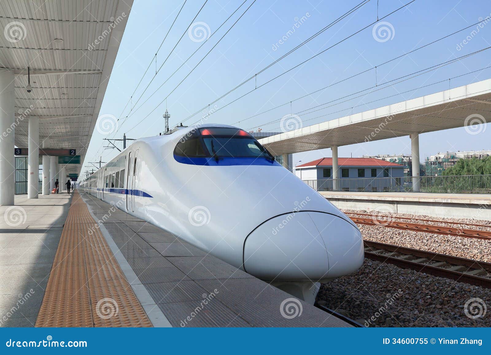 Chinese New High-speed Train Stock Image - Image of closeup, china ...