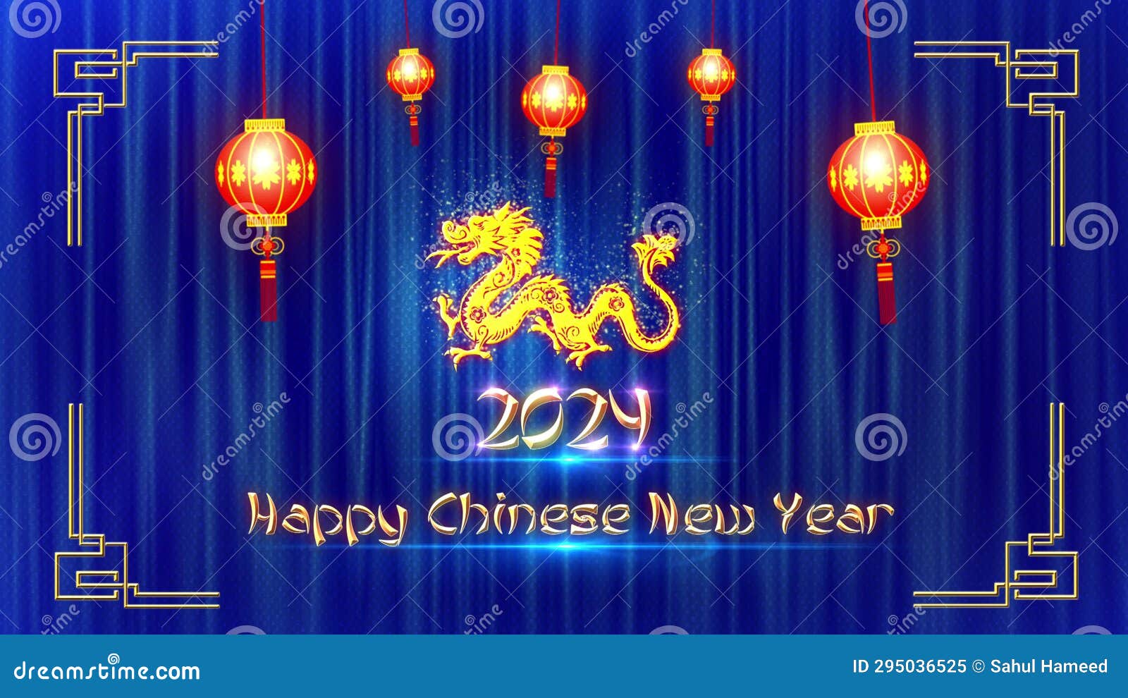 Chinese New Year 2024 Background Animation Stock Video - Video of ...