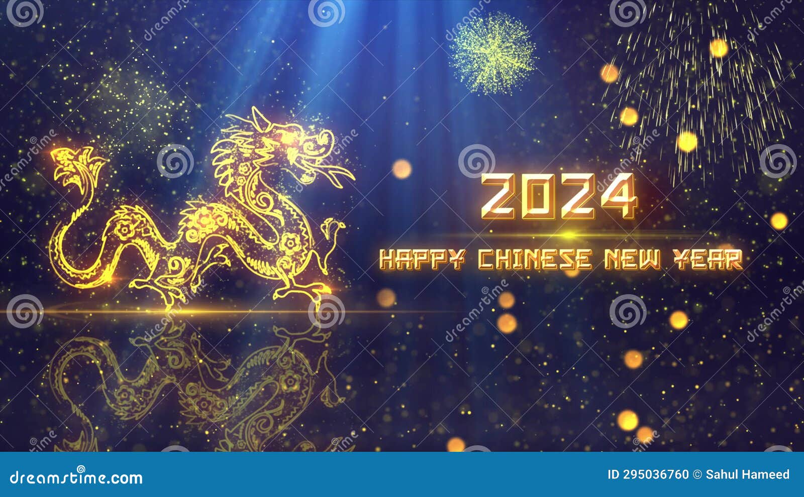 Chinese New Year 2024 Background Animation Stock Footage - Video of ...