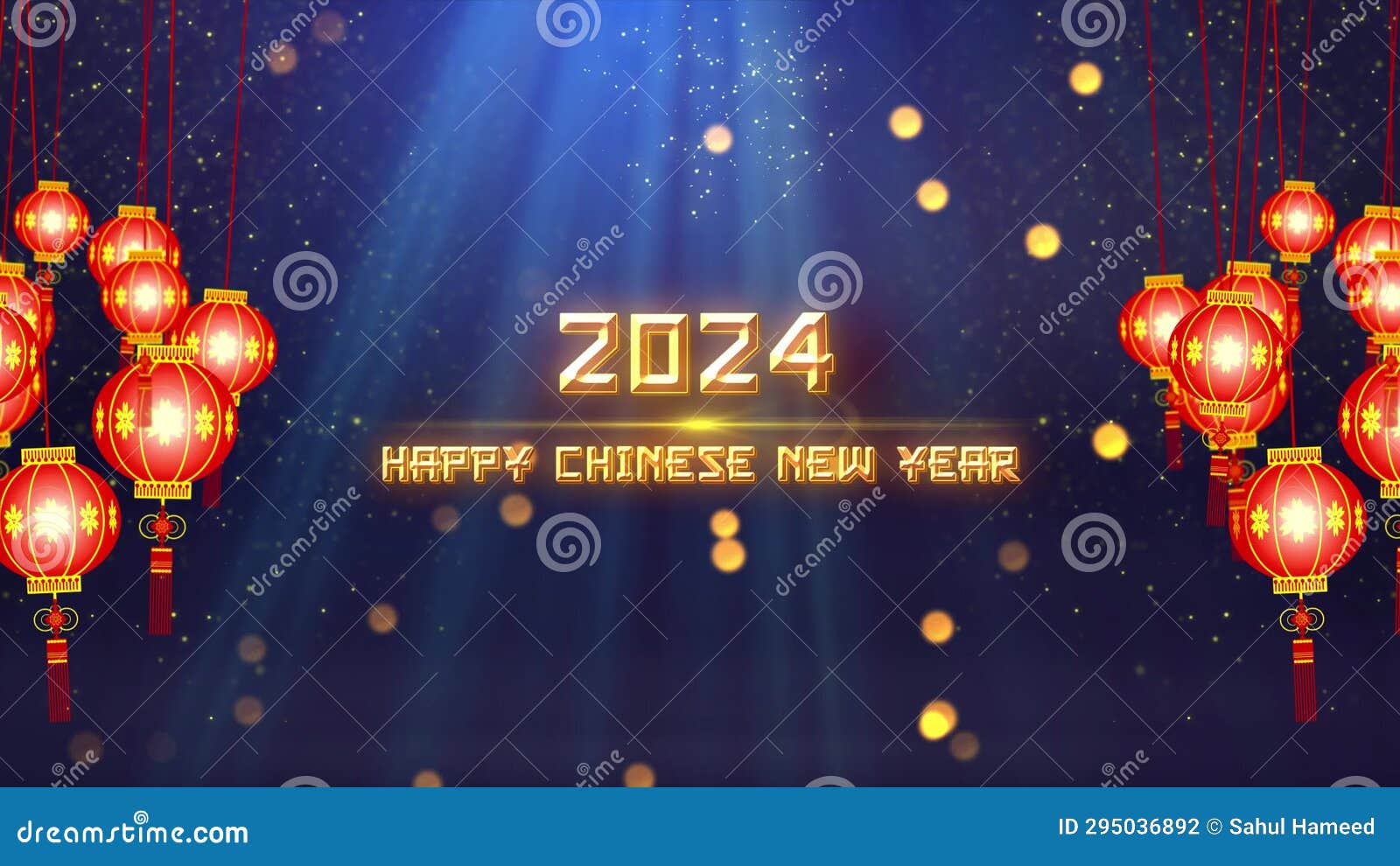 Chinese New Year 2024 Background Animation Stock Footage - Video of ...