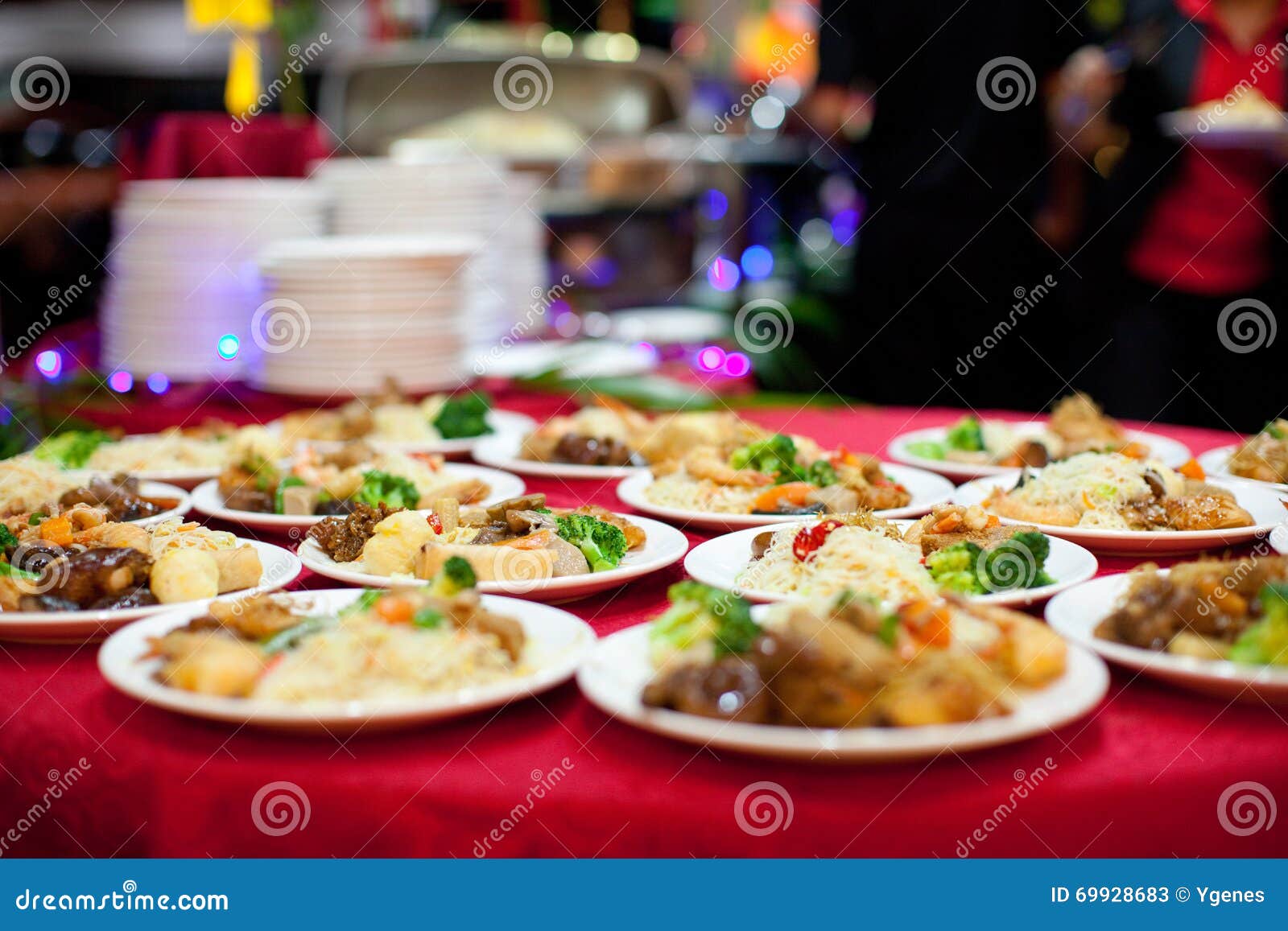 Chinese New Year Buffet Setting Stock Image - Image of meat, year: 69928683