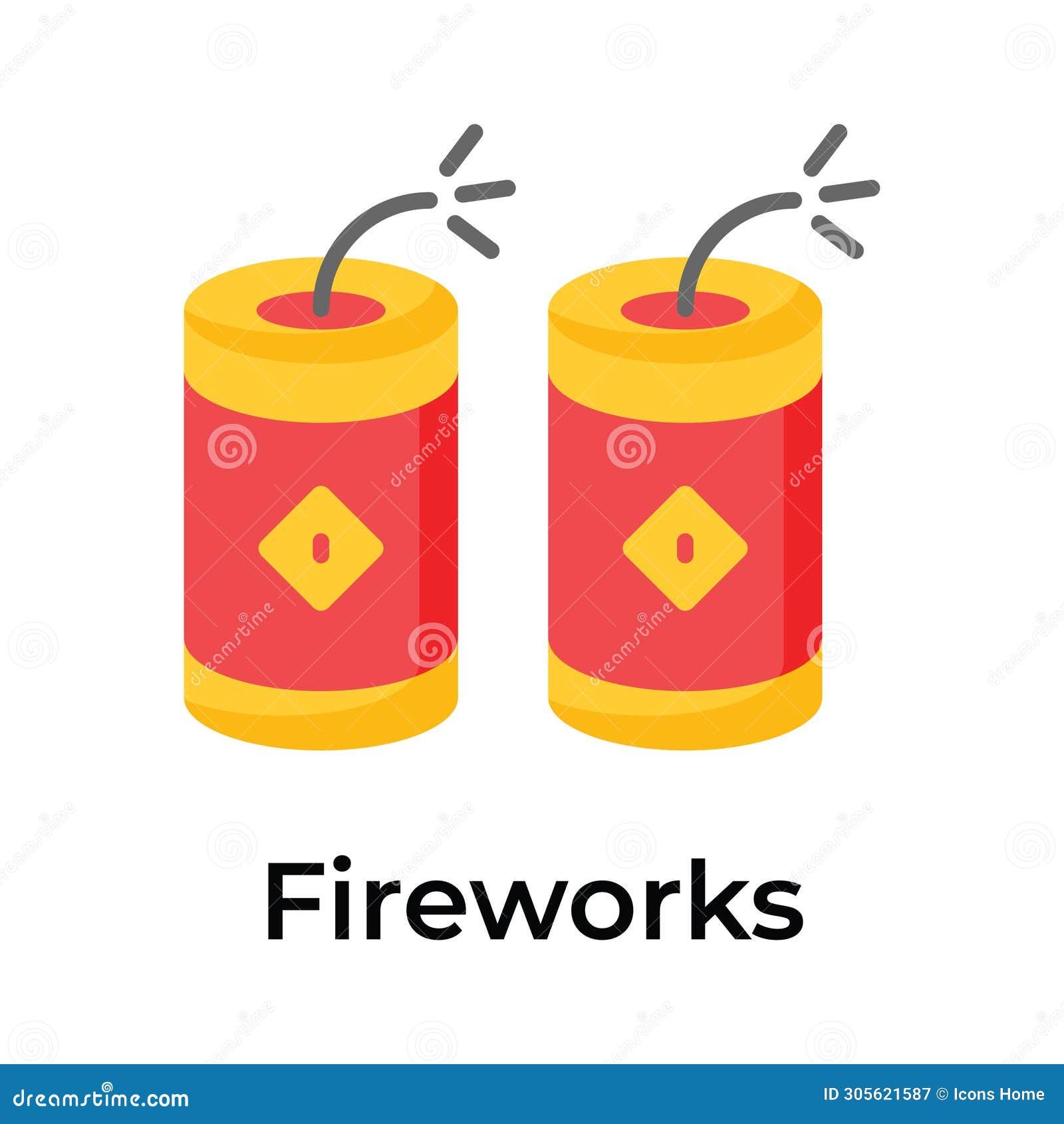 Chinese New Year Celebration, Firecracker Vector Design, Read To Use ...