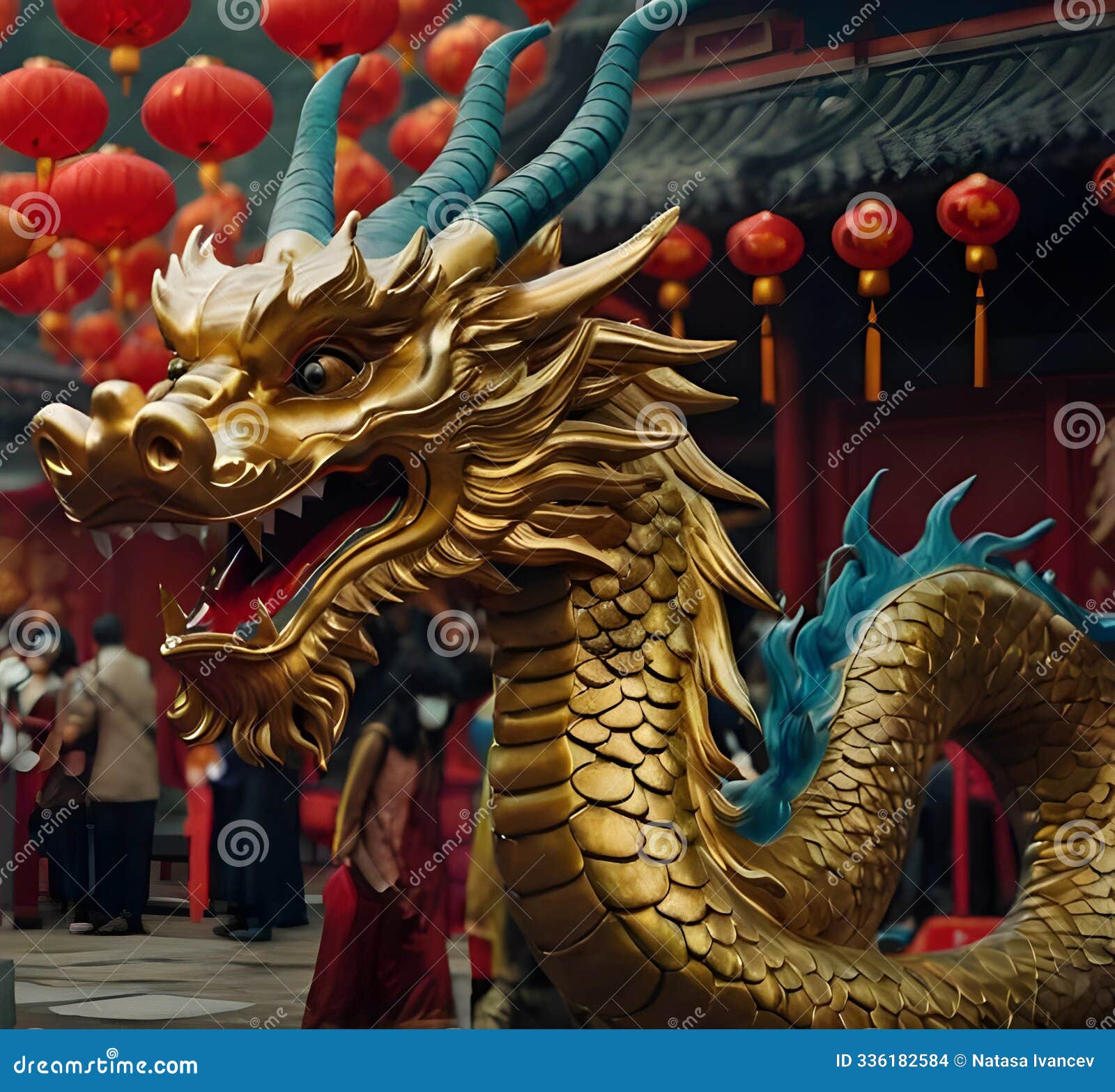 Chinese New Year, Year of the Dragon. Chinese Zodiac Dragon. Stock ...