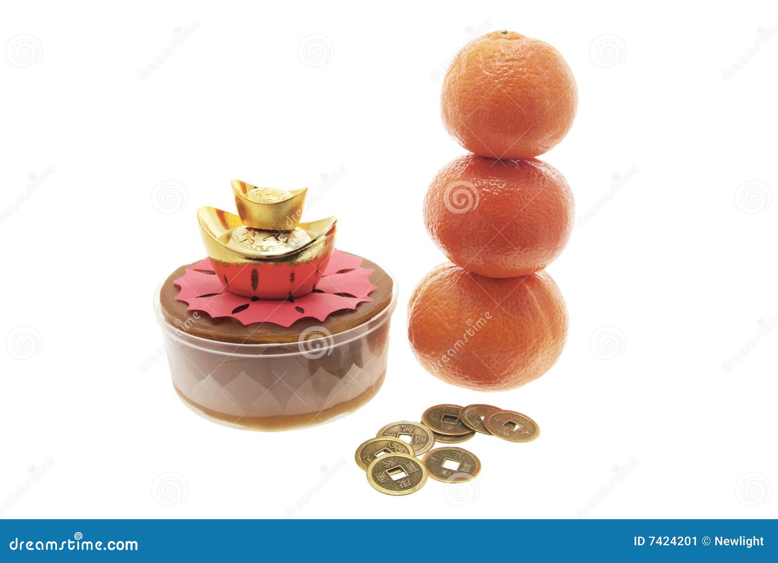 Chinese New Year Foods and Trinkets Stock Image - Image of tradition ...