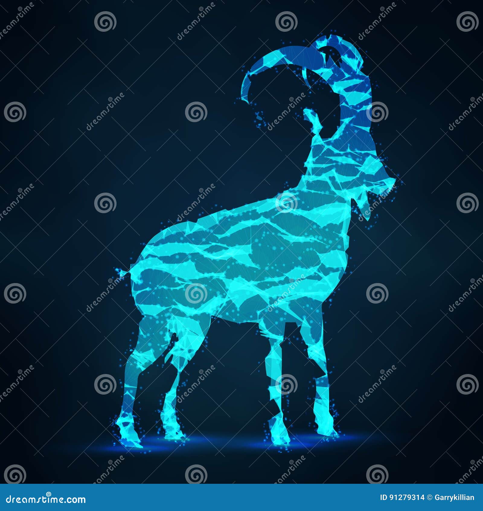 2015 Chinese New Year of the Goat Abstract Mesh Composition. Abstract ...