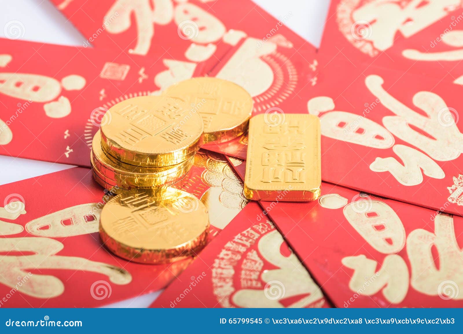 Chinese New Year, Gold Coins Stock Image - Image of traditions, china ...
