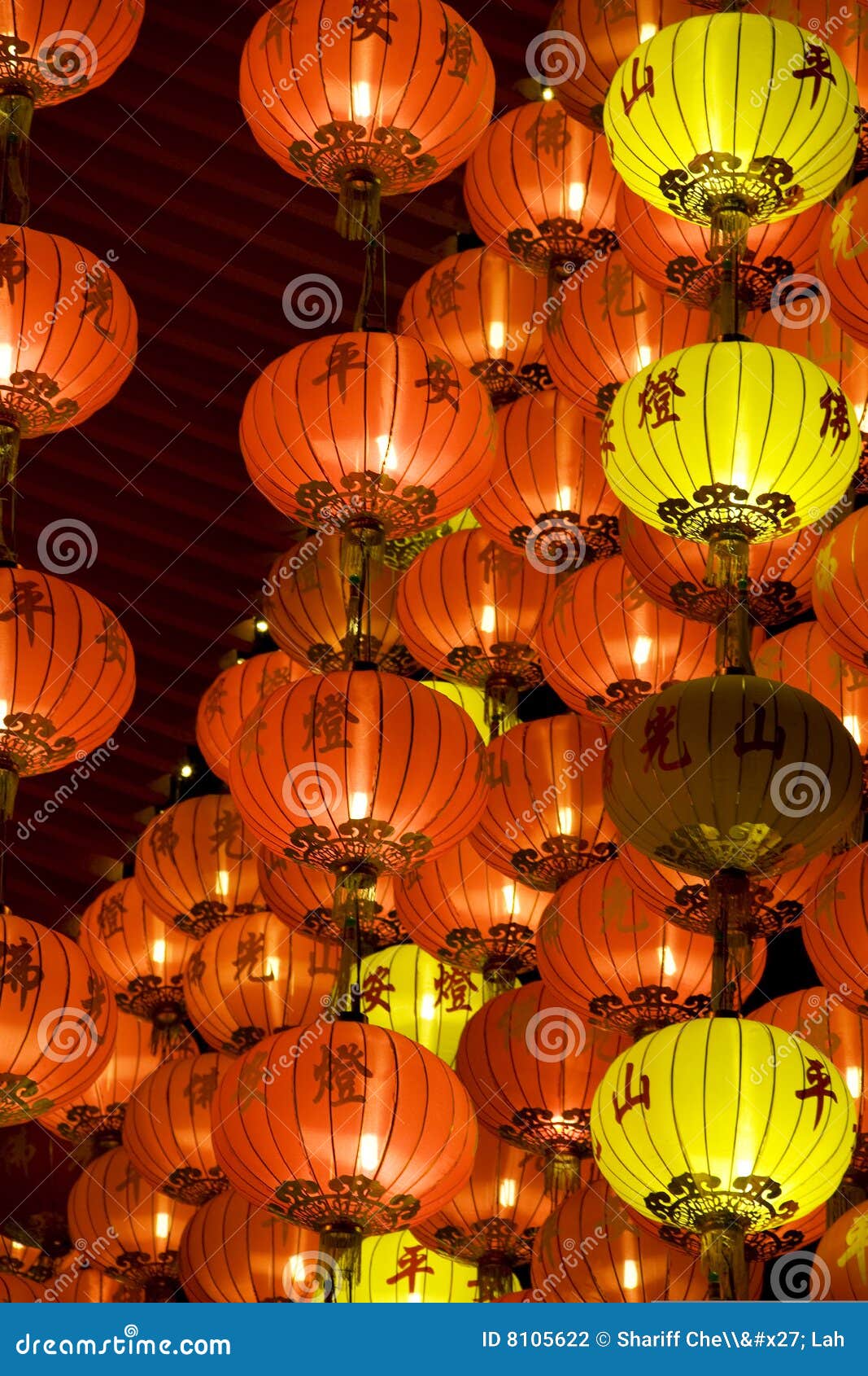 Chinese New Year Lanterns stock photo. Image of spiritual - 8105622
