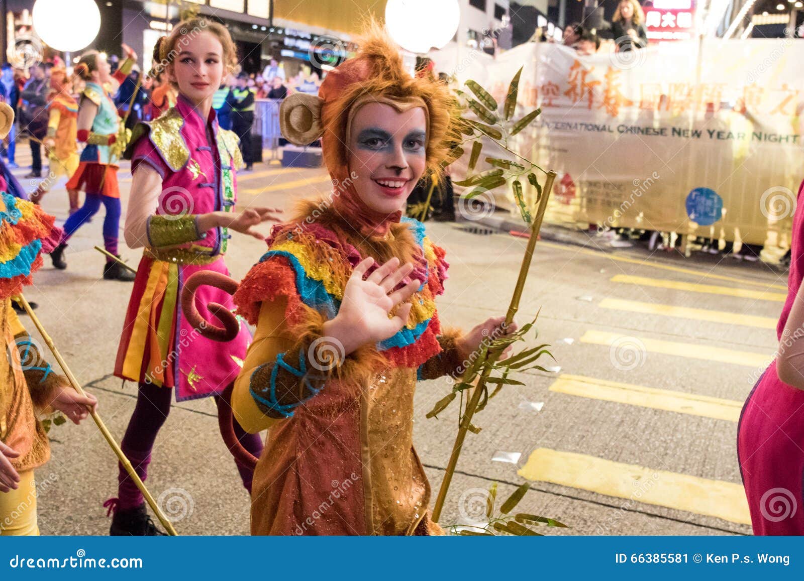 Chinese New Year Night Parade Editorial Photo - Image of cathay, kong ...