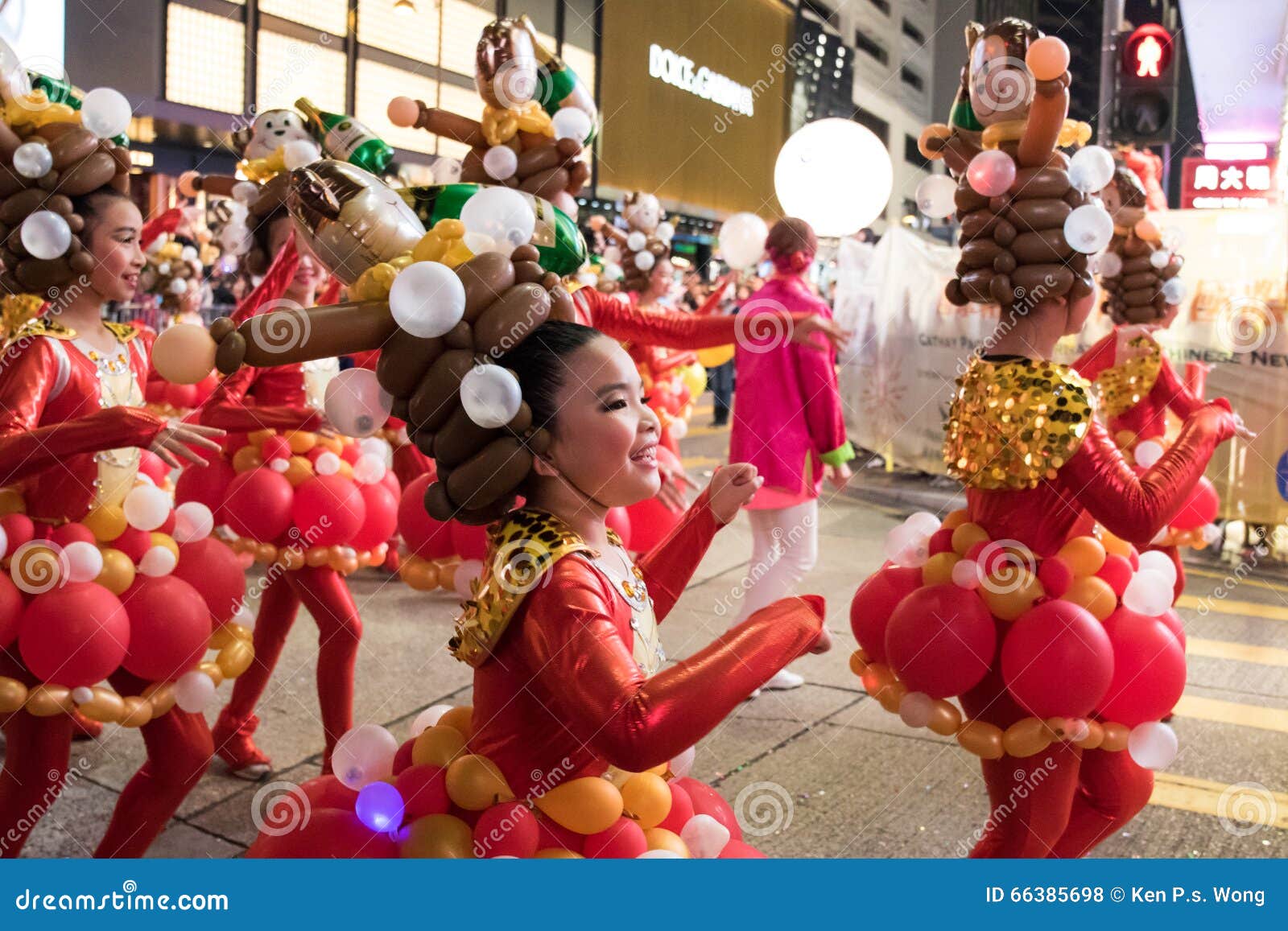 Chinese New Year Night Parade Editorial Stock Photo - Image of hong ...