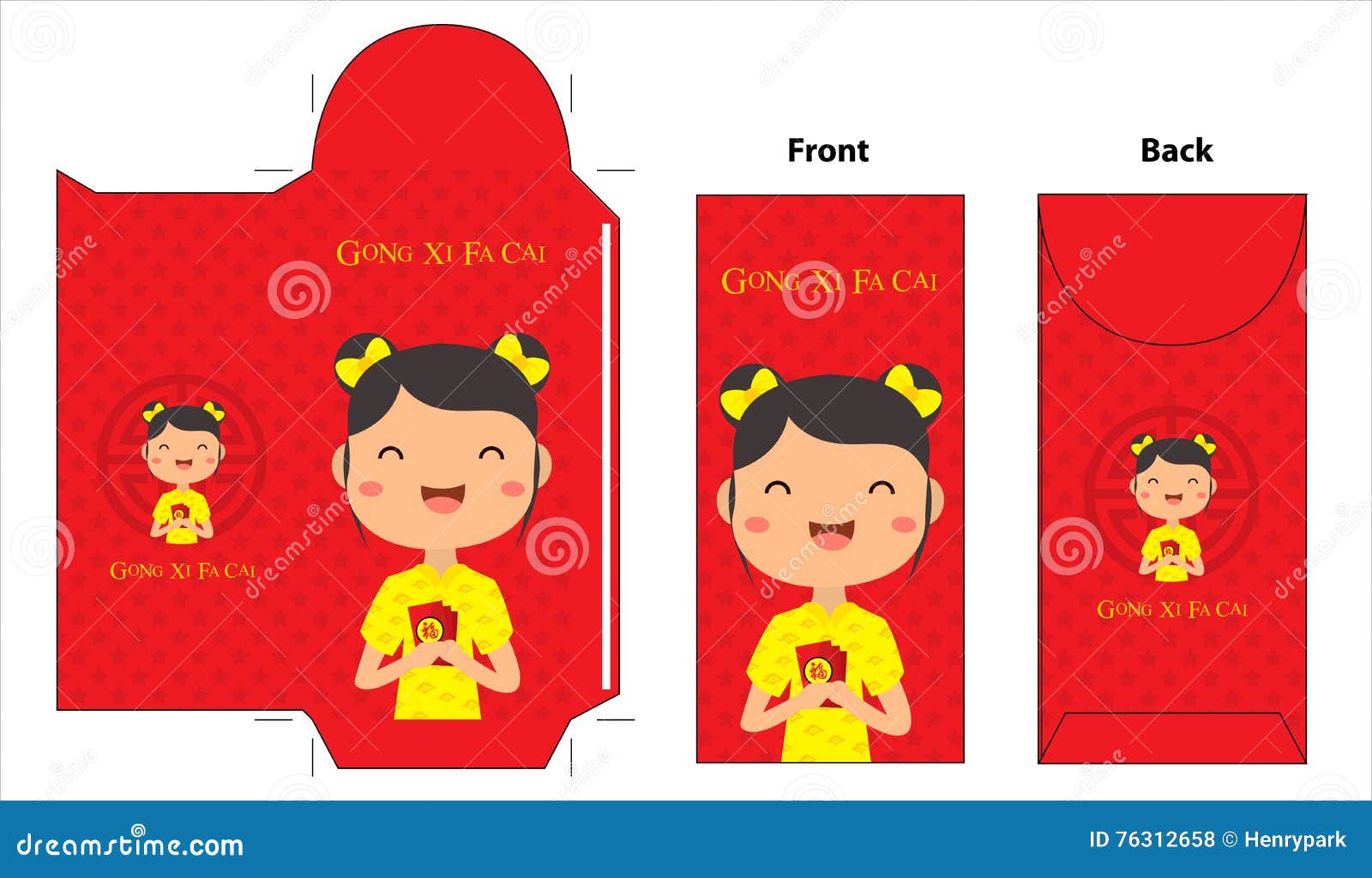 Chinese New Year Pocket Design Stock Vector - Illustration of chinese ...