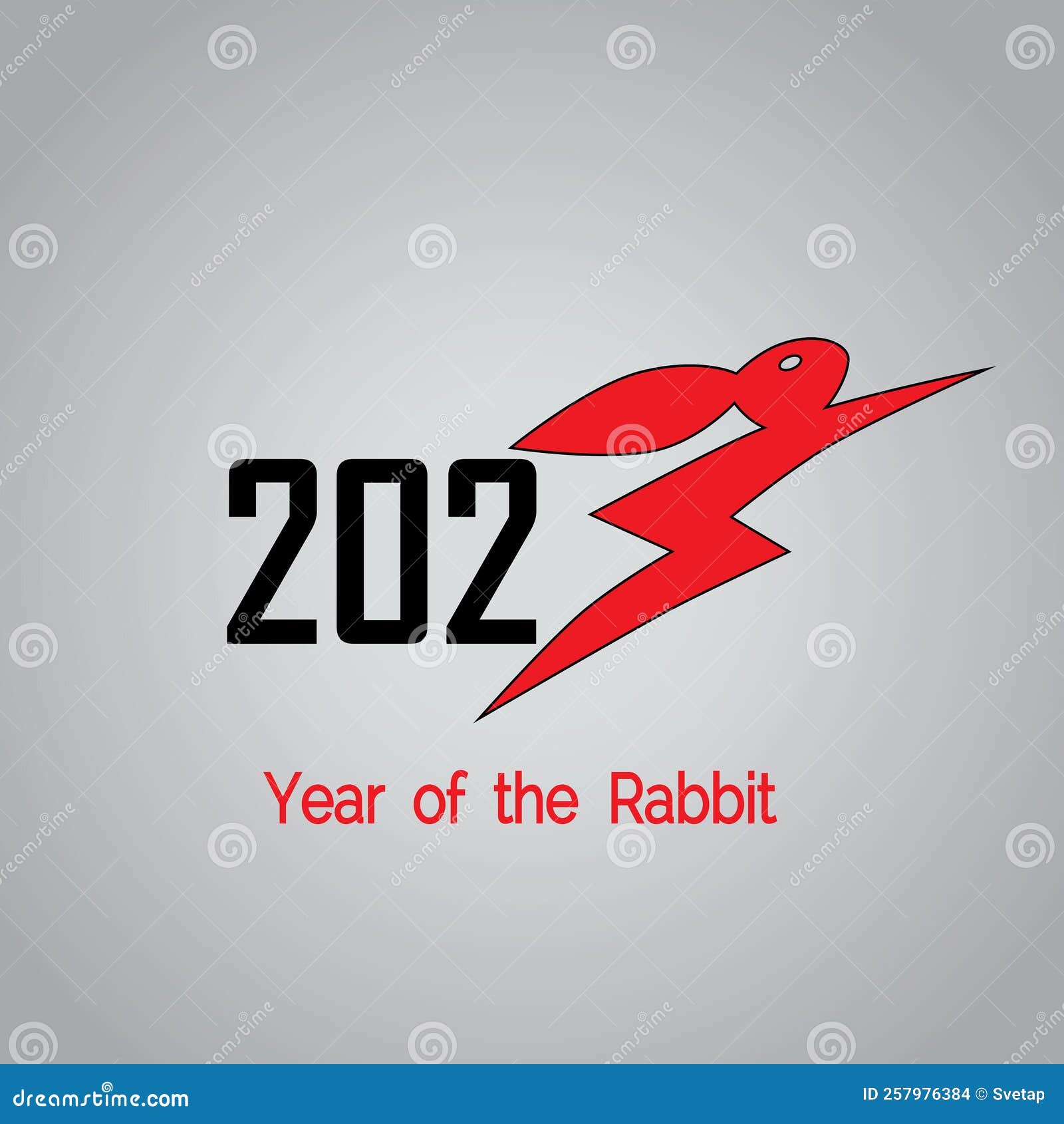 Chinese New Year 2023, the Year of the Rabbit, Asian Elements with ...