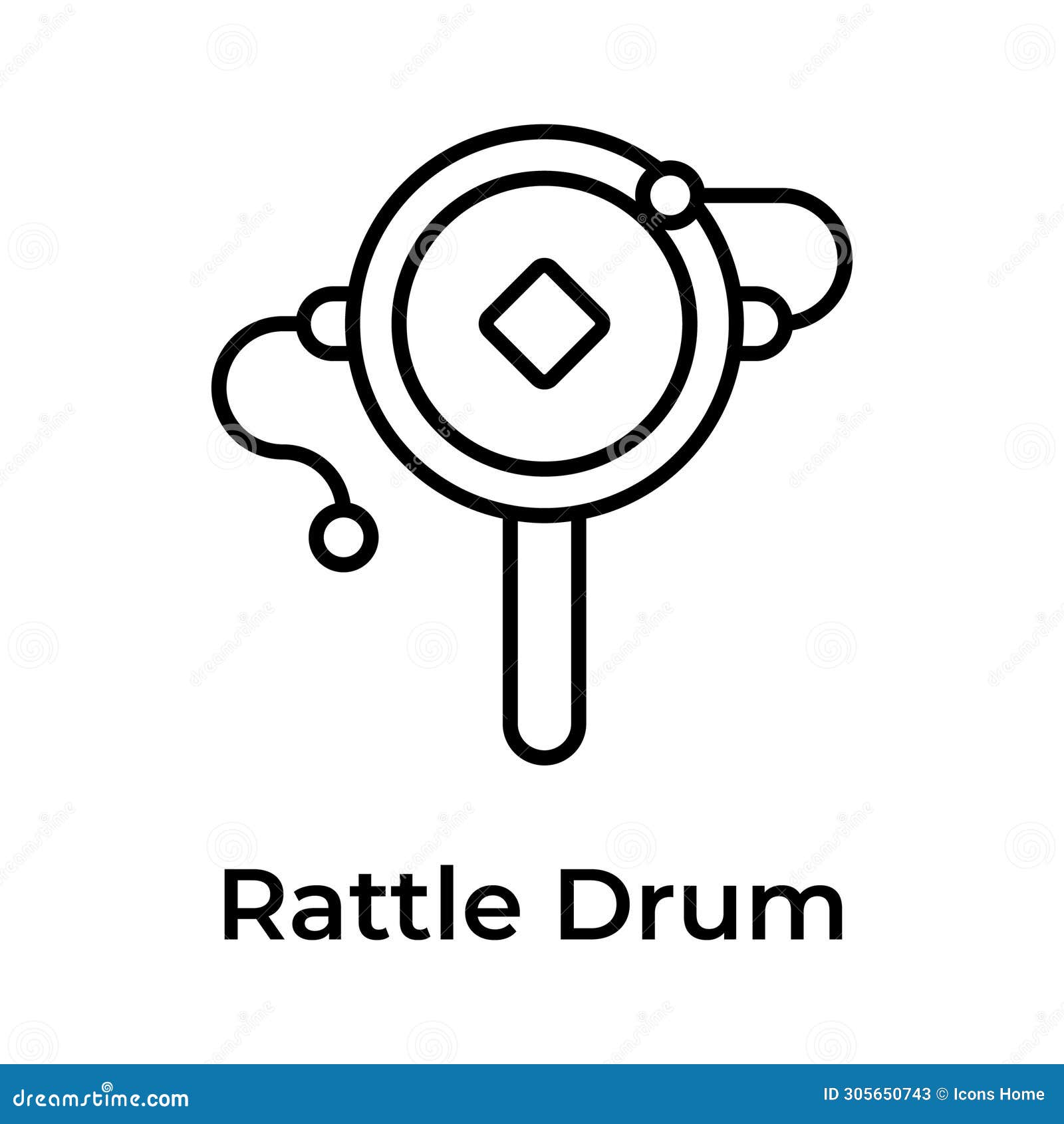 Chinese New Year Rattle Drum Vector Design, Up for Premium Use Stock ...