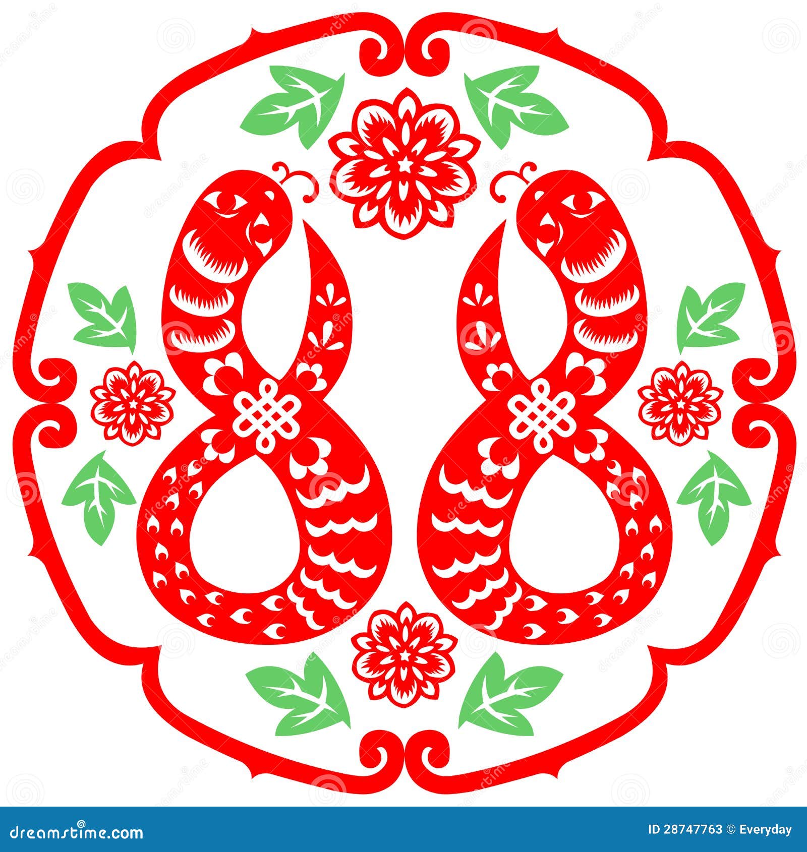 Chinese New Year Snake stock illustration. Illustration of pattern ...
