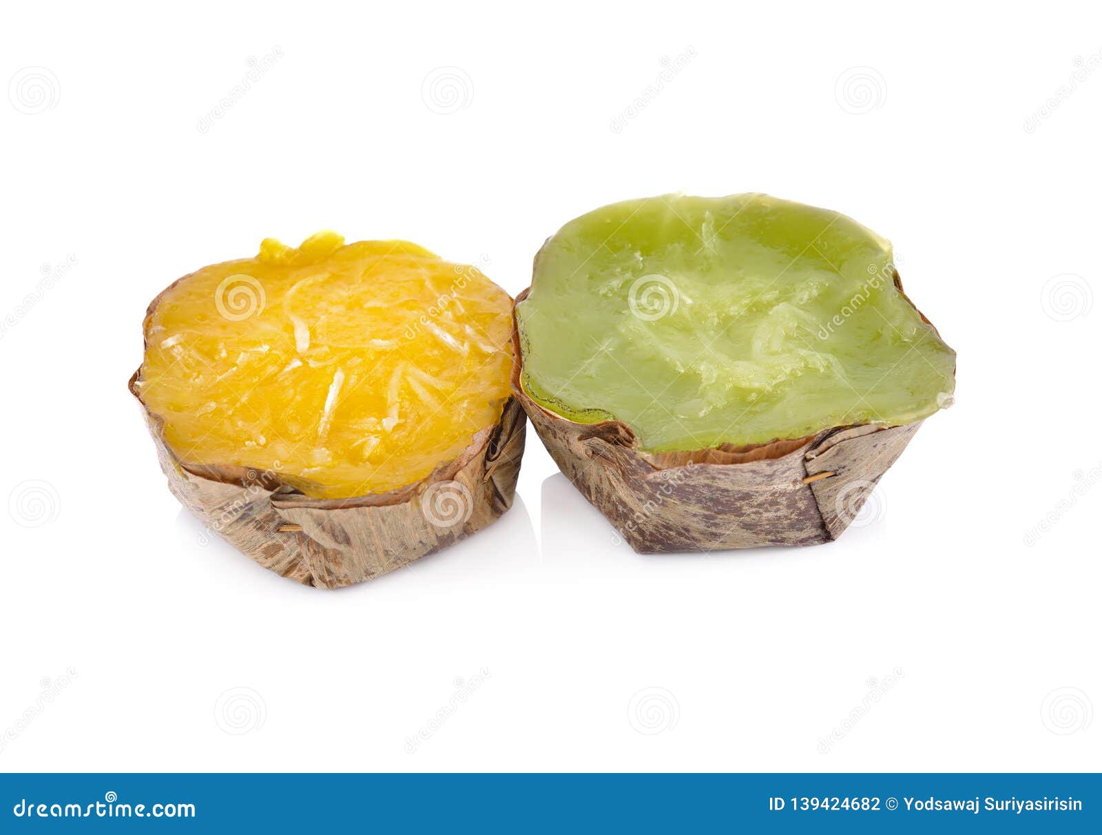 Chinese New Year Sticky Rice Cakes on White Background Stock Photo ...