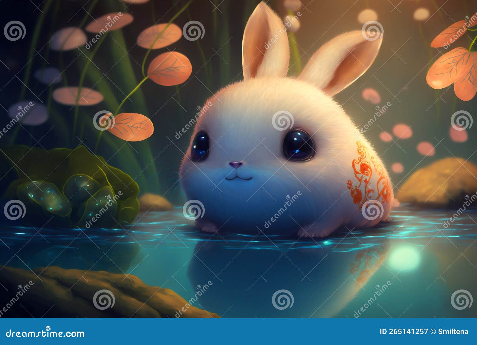 Water Rabbit Symbol Of 2023 Vector Illustration | CartoonDealer.com ...