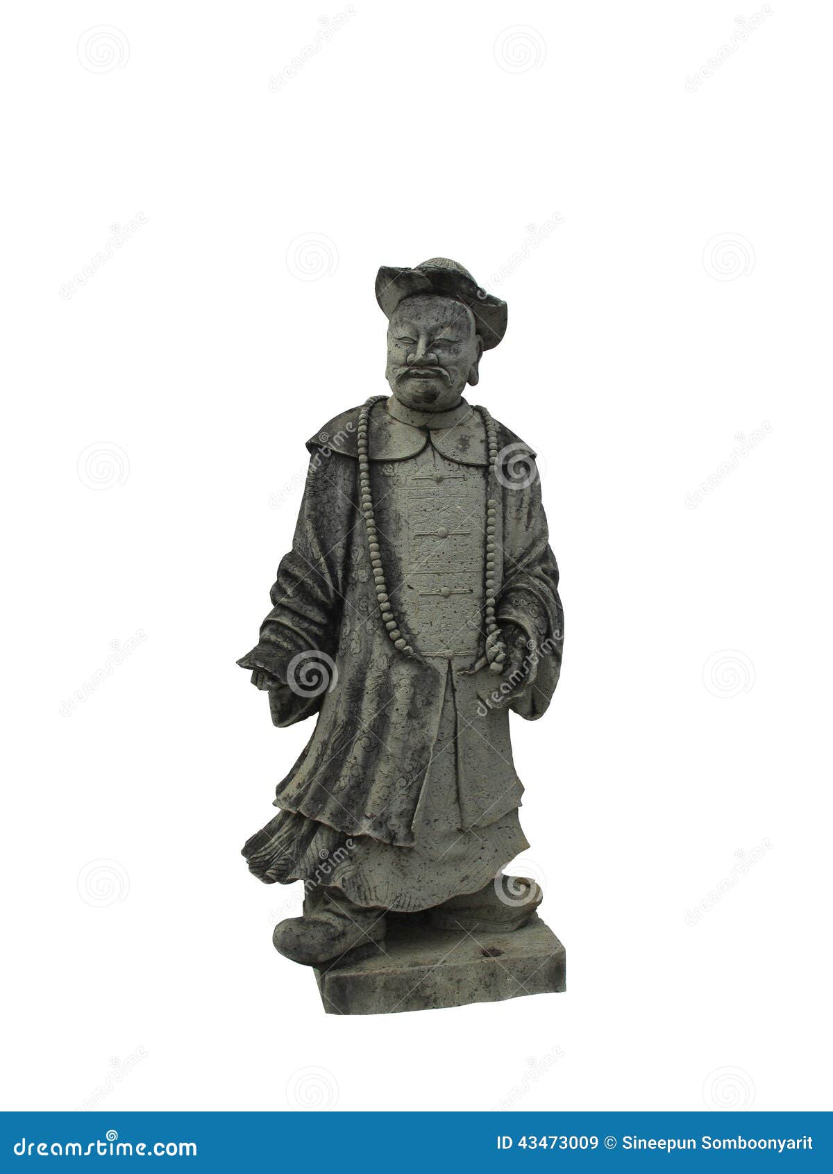 Chinese nobleman statue stock image. Image of asia, nobleman - 43473009
