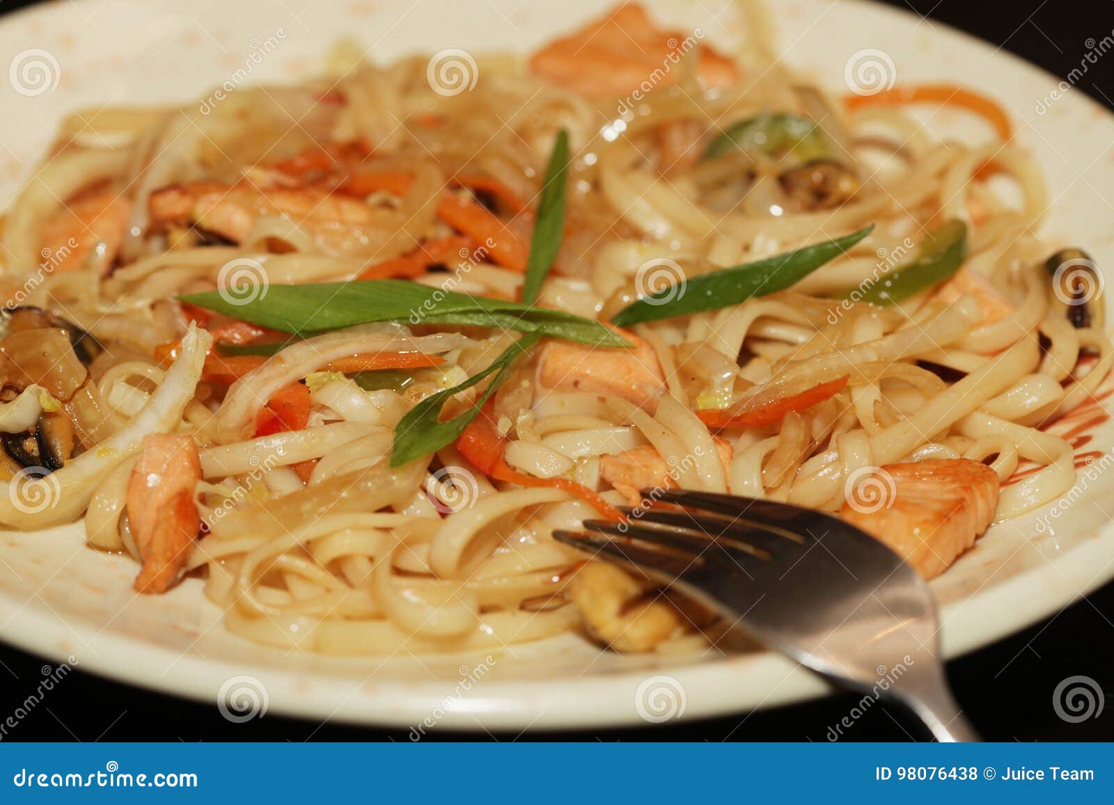 Chinese Noodles on a White Plate Stock Photo - Image of noodle, ramen ...