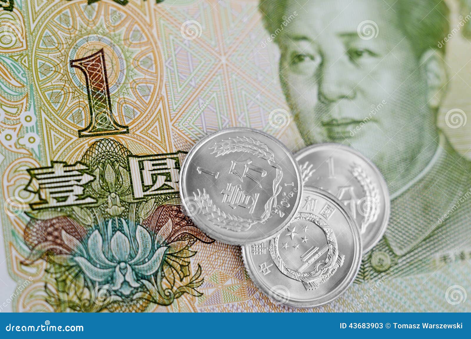 Chinese Notes and Coins stock image. Image of obverse - 43683903