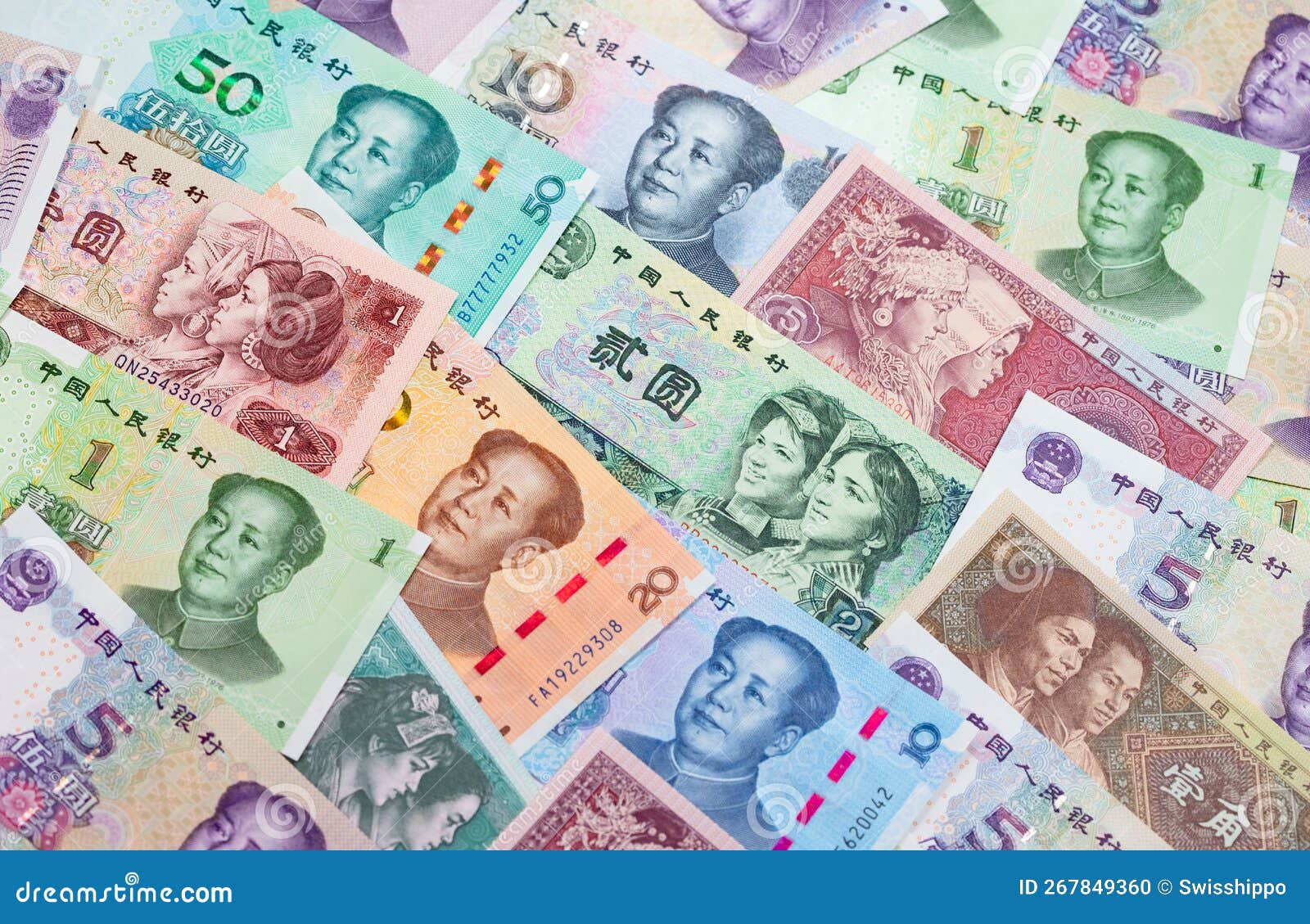 Chinese notes stock photo. Image of investment, money - 267849360