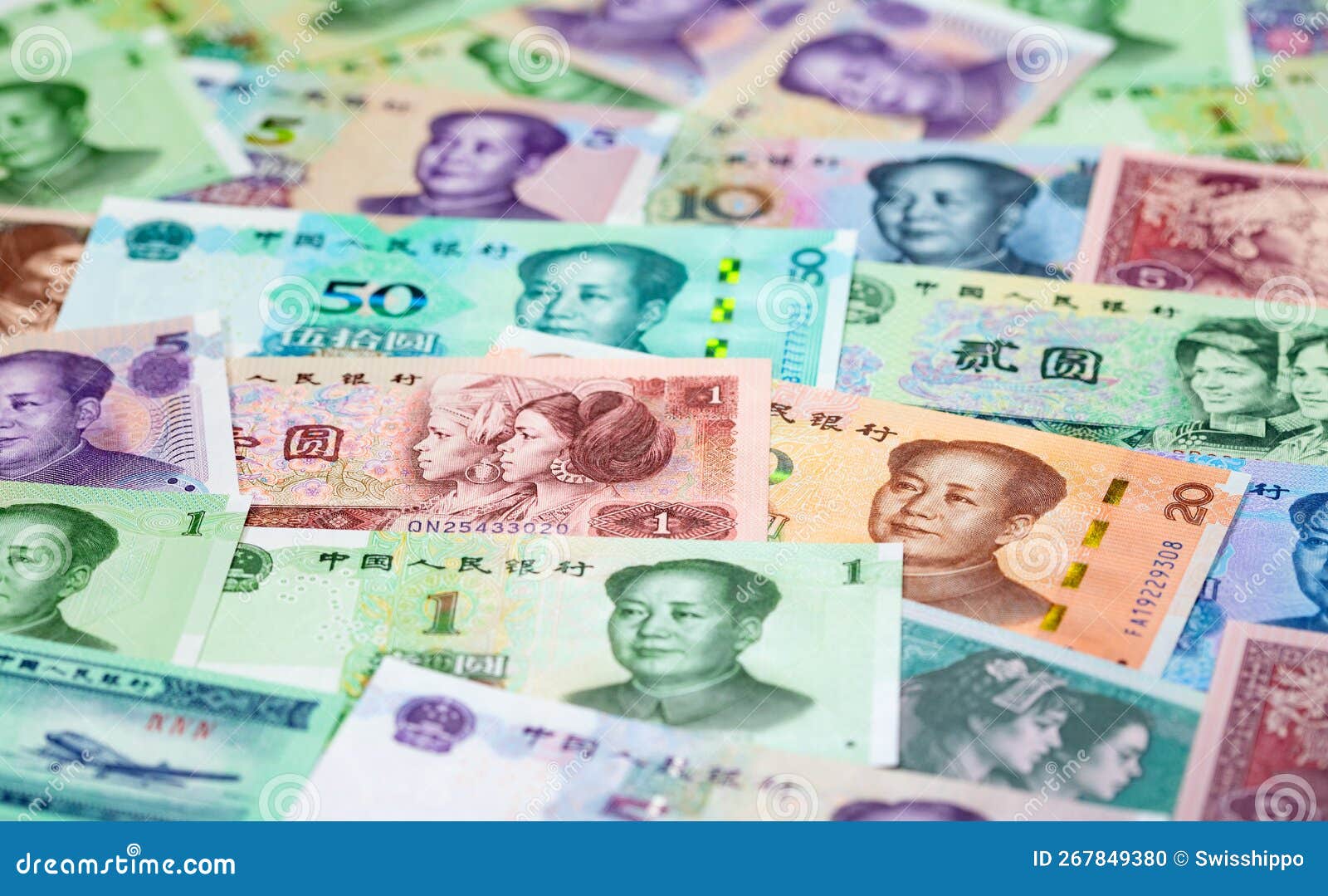 Chinese notes stock photo. Image of bank, note, exchange - 267849380