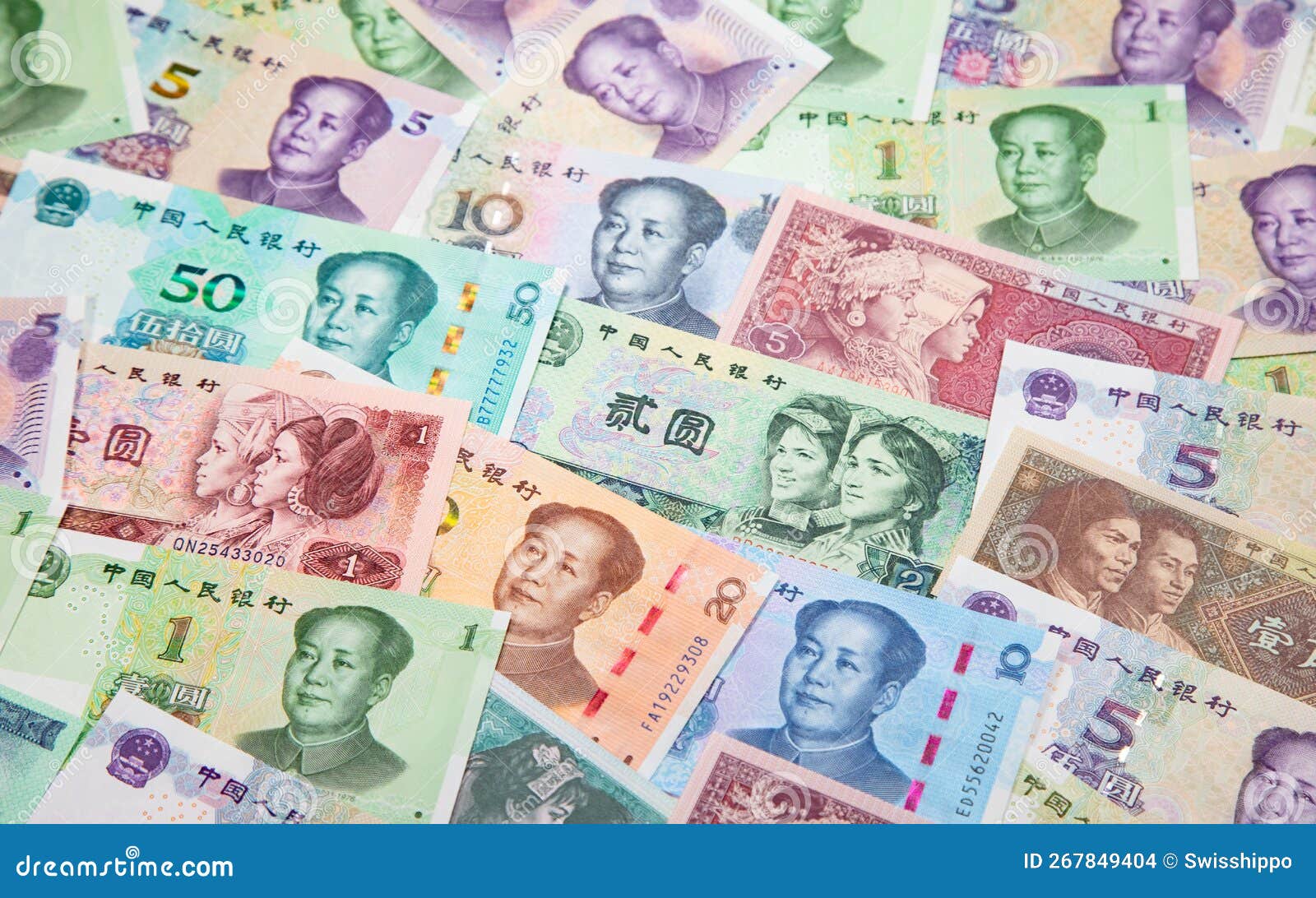 Chinese notes stock photo. Image of financial, portrait - 267849404