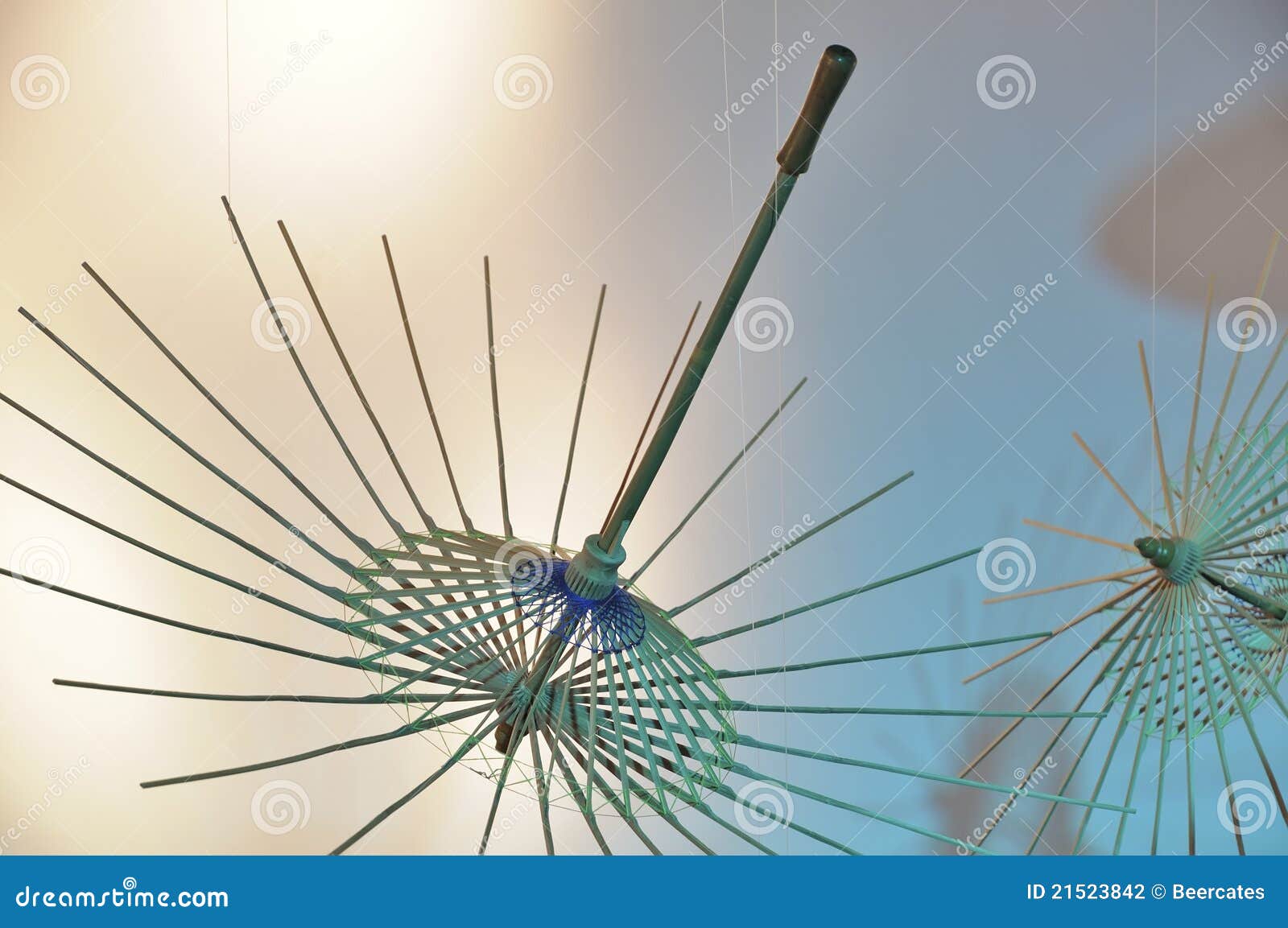 Chinese Oil-paper Umbrella Skeleton Stock Photo - Image of skeleton ...