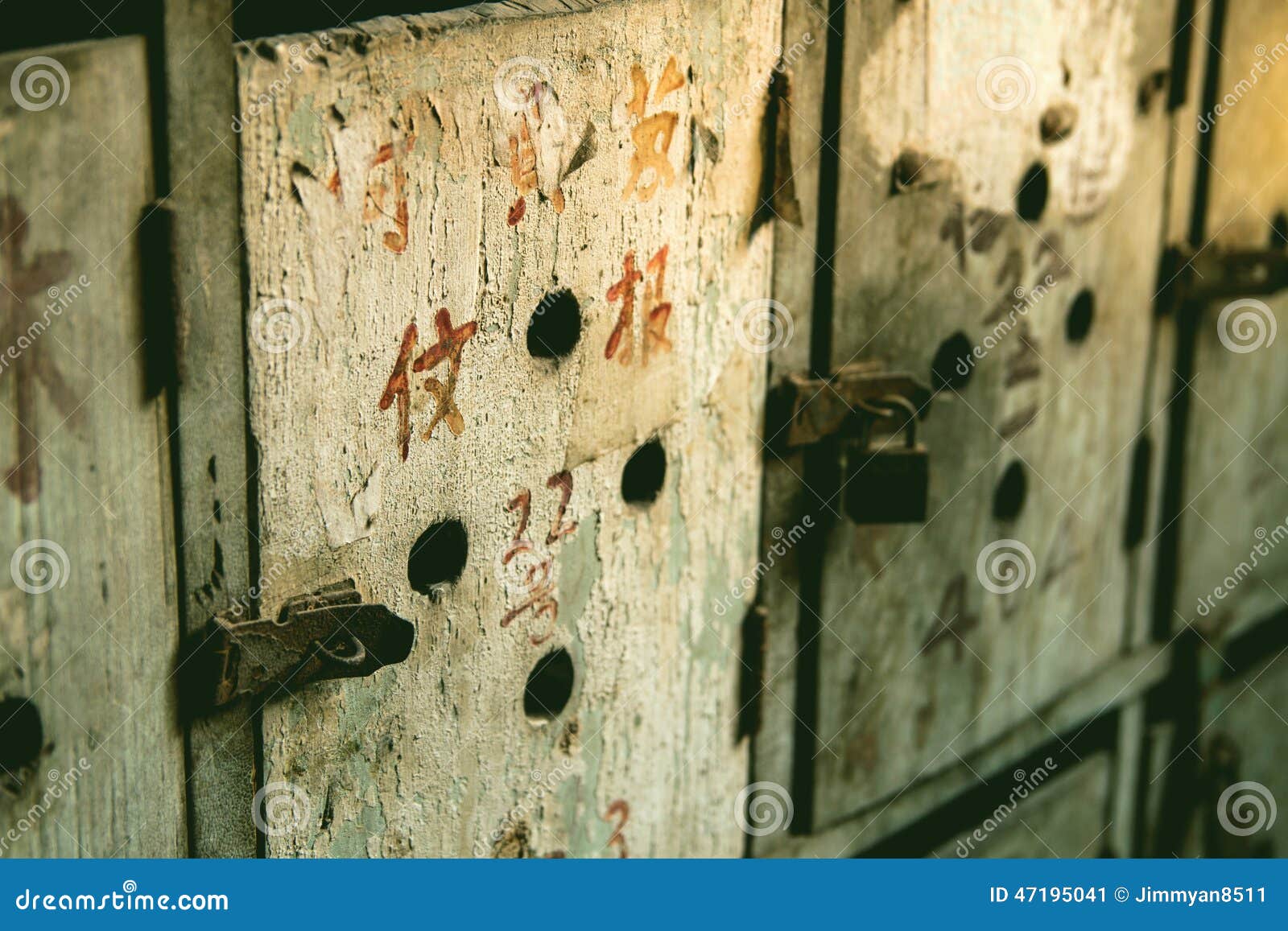 Chinese old mailbox stock image. Image of mailbox, letterbox - 47195041