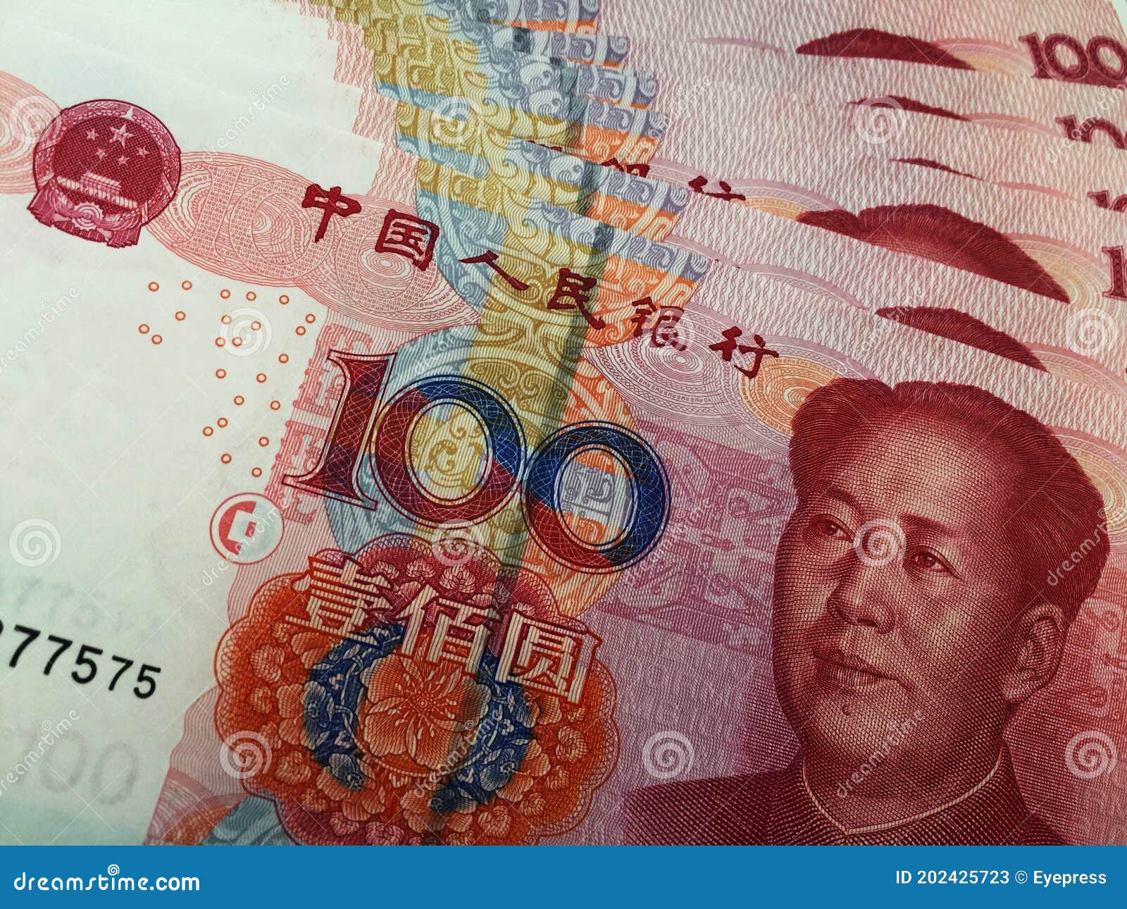 Chinese RMB Yuan banknotes stock image. Image of asset - 202425723