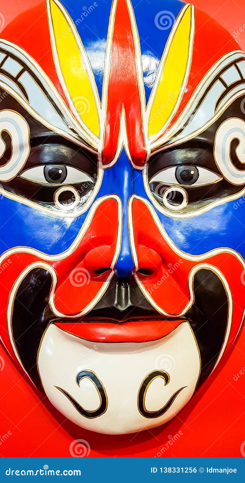 Chinese opera face stock photo. Image of pattern, asian - 138331256