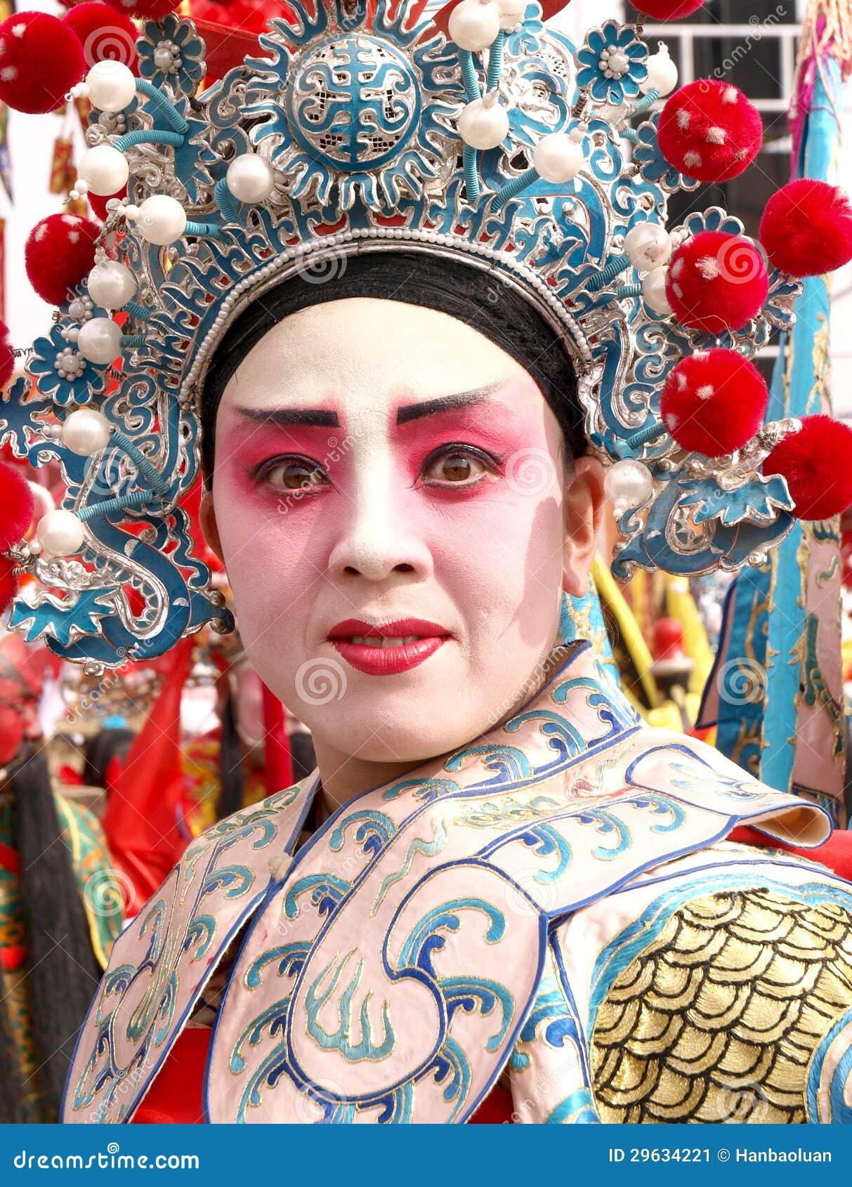 Chinese Opera Woman Portrait Stock Image - Image of indoor, woman: 29634221