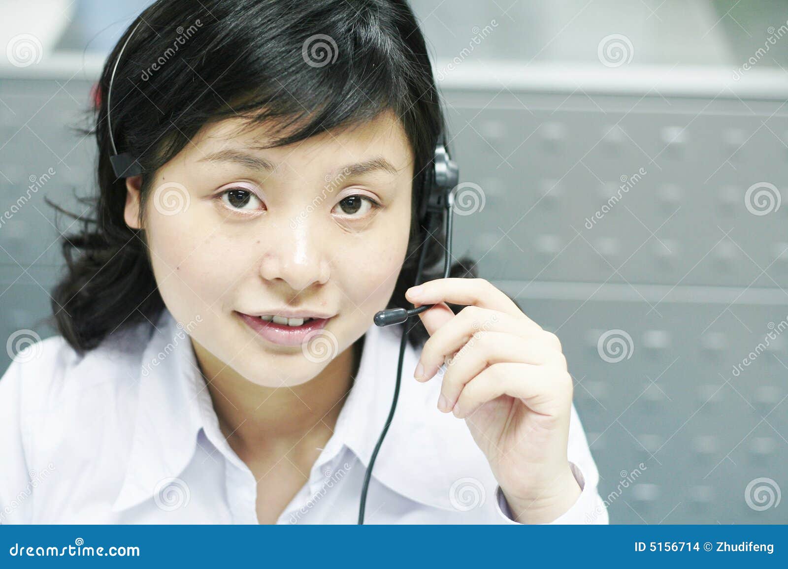 Chinese Operator with Headset Stock Photo - Image of employment ...