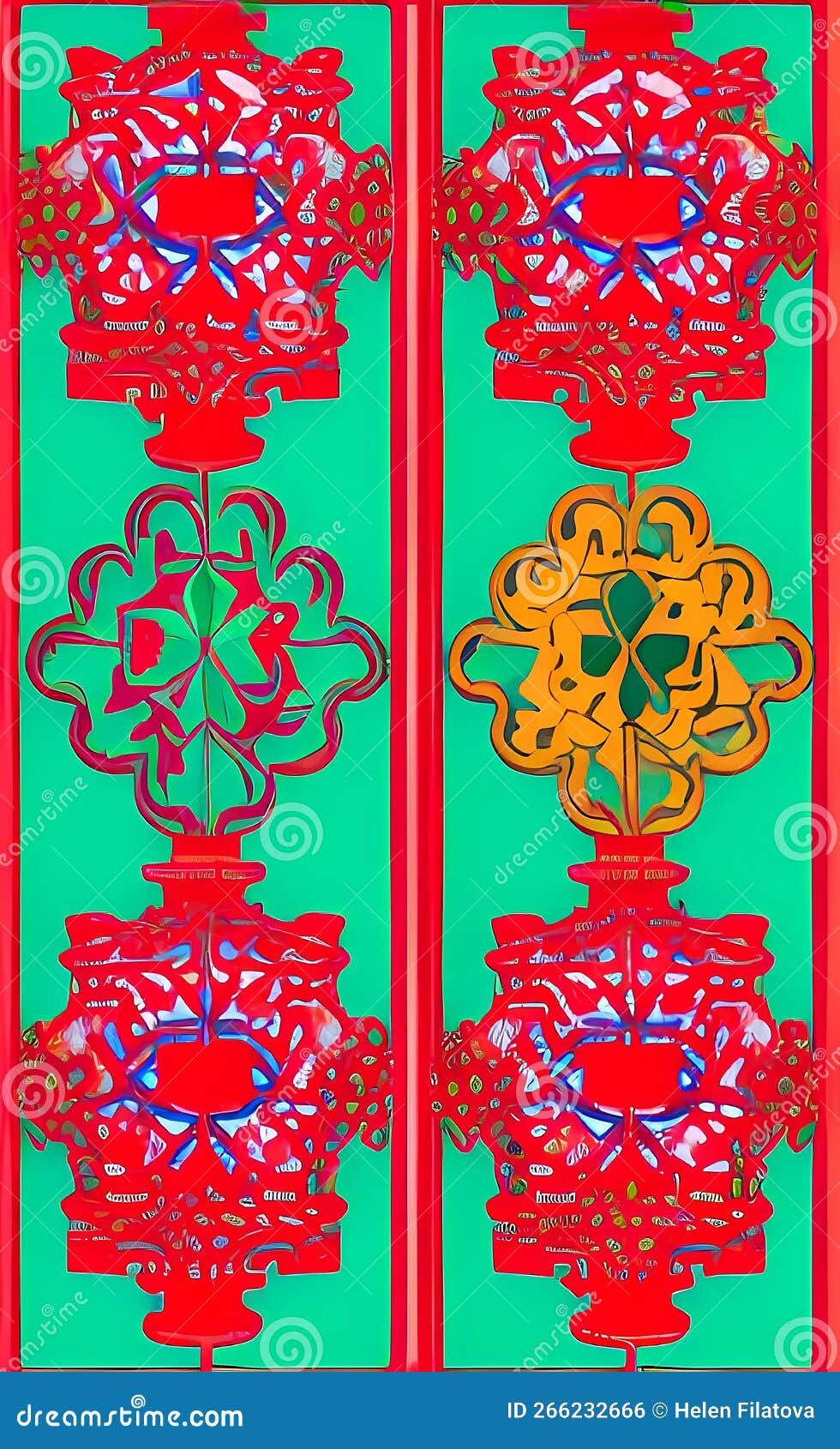 Chinese ornament pattern stock illustration. Illustration of design ...