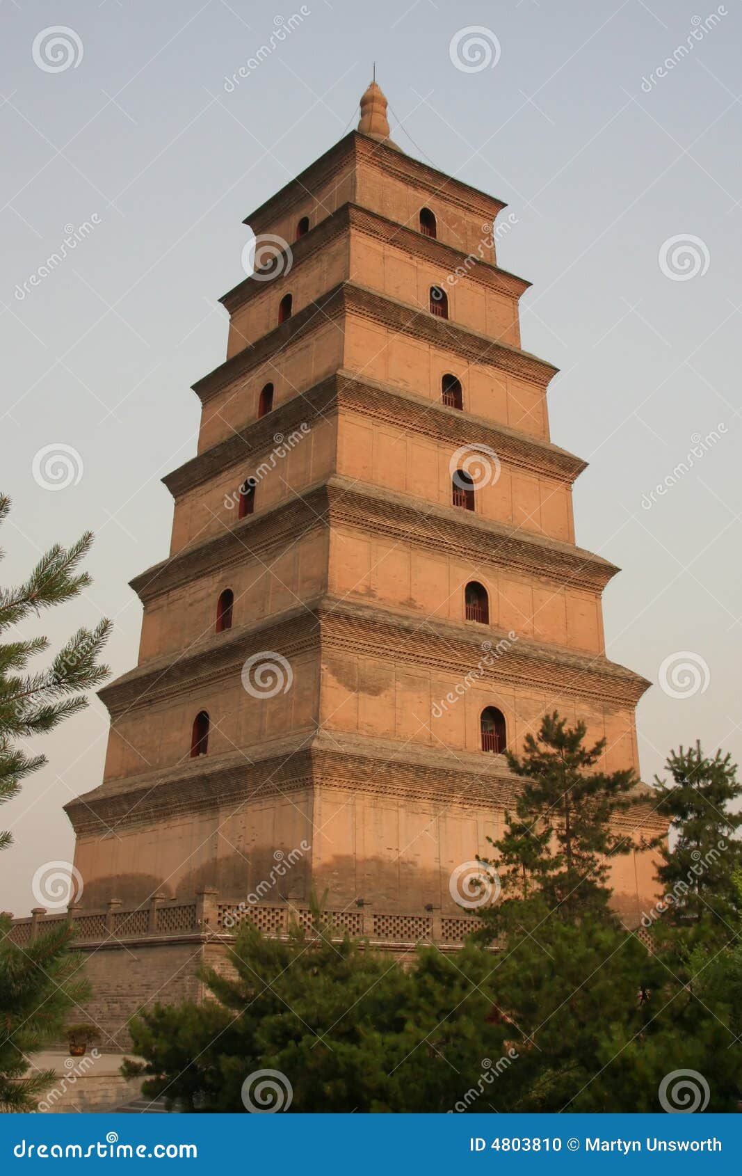 Chinese pagoda stock photo. Image of xian, mandarin, china - 4803810