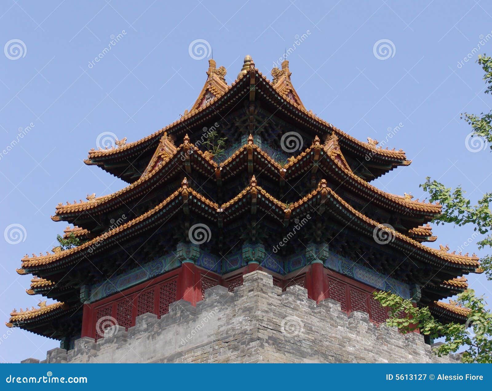 Chinese Pagoda stock image. Image of china, empire, asian - 5613127