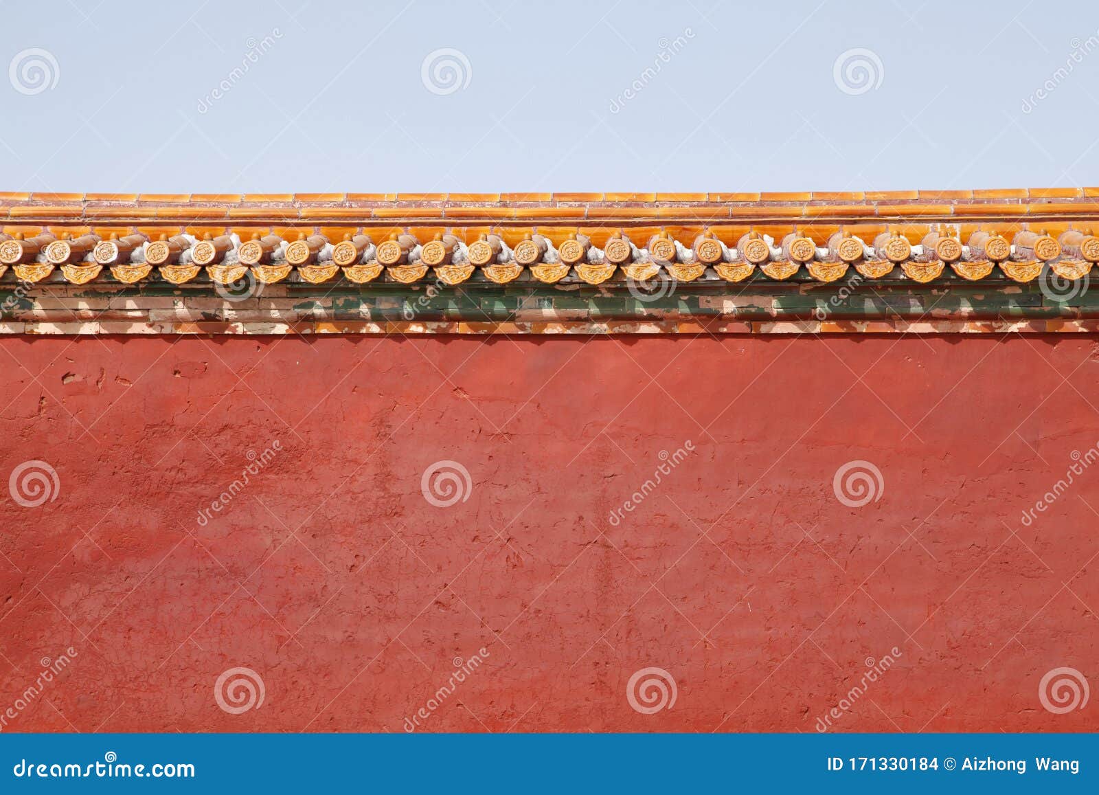 Chinese palace walls stock photo. Image of culture, architecture ...