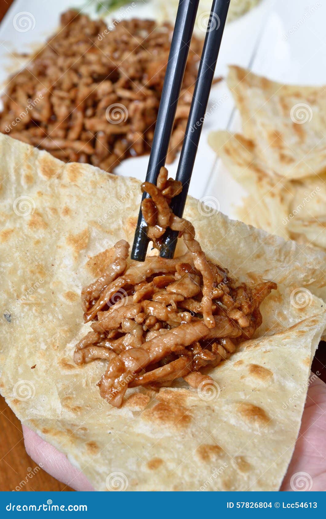 Chinese pancakes stock photo. Image of food, appetizer - 57826804