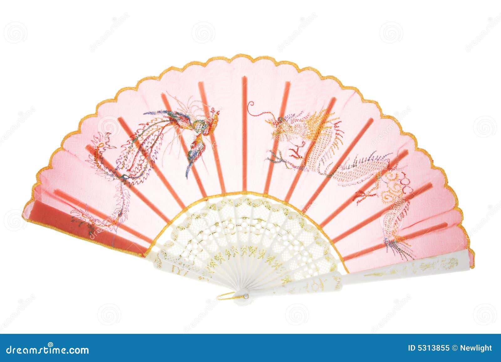 Chinese Paper Fan stock image. Image of oriental, feminine - 5313855