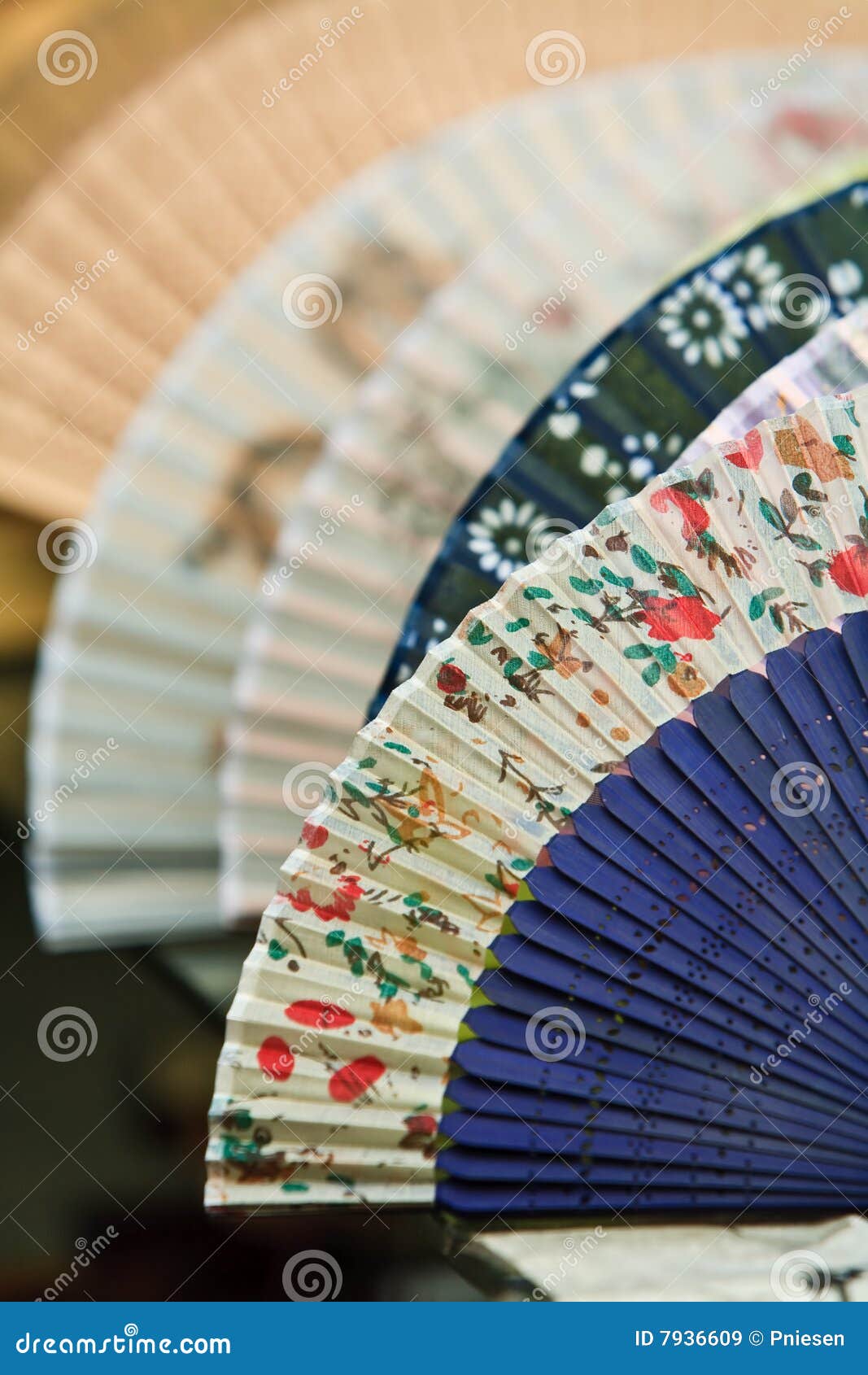 Chinese Paper Fans stock image. Image of white, eastern - 7936609