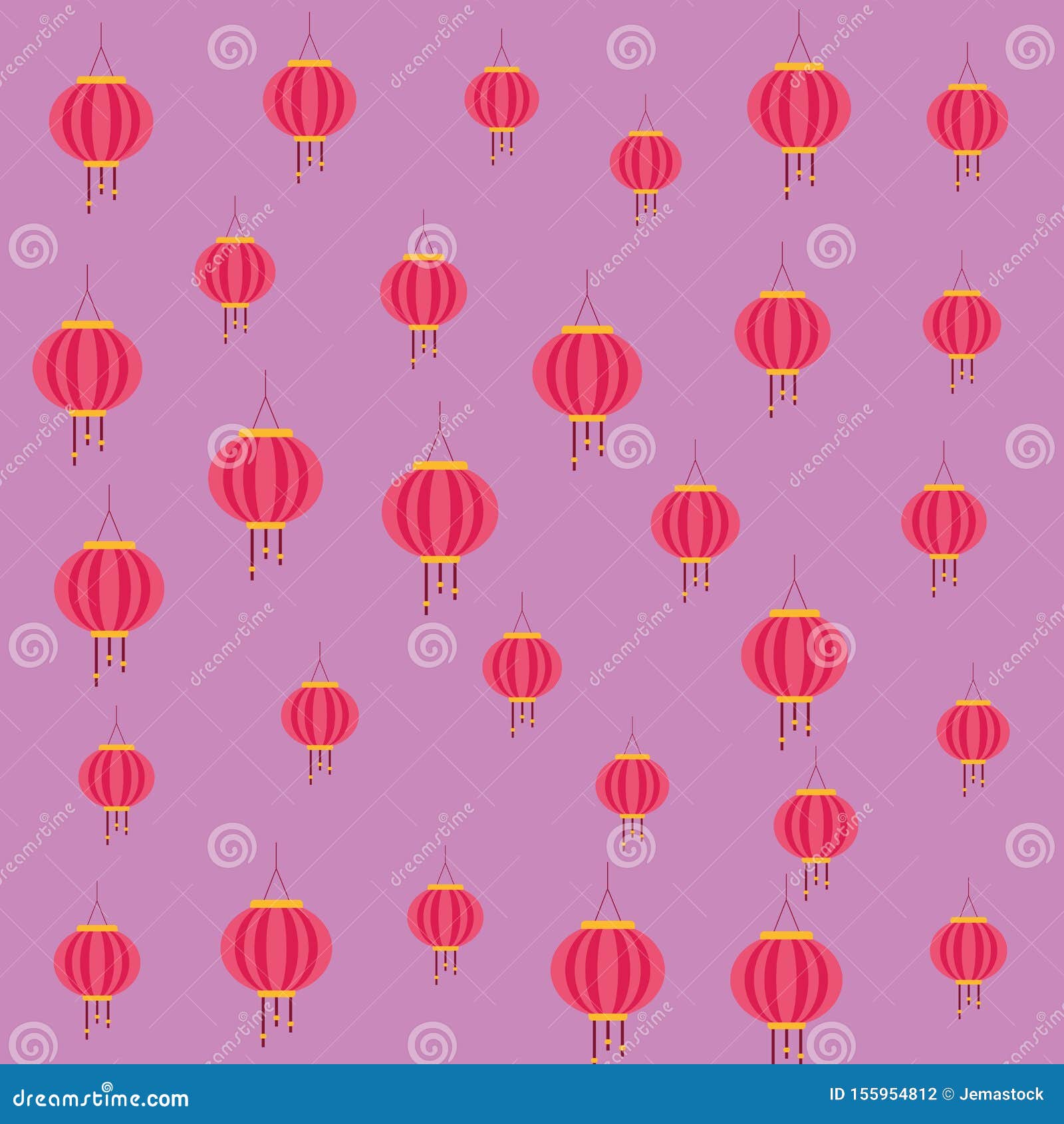 Chinese Paper Lantern Hanging Light Background Pattern Stock Vector ...