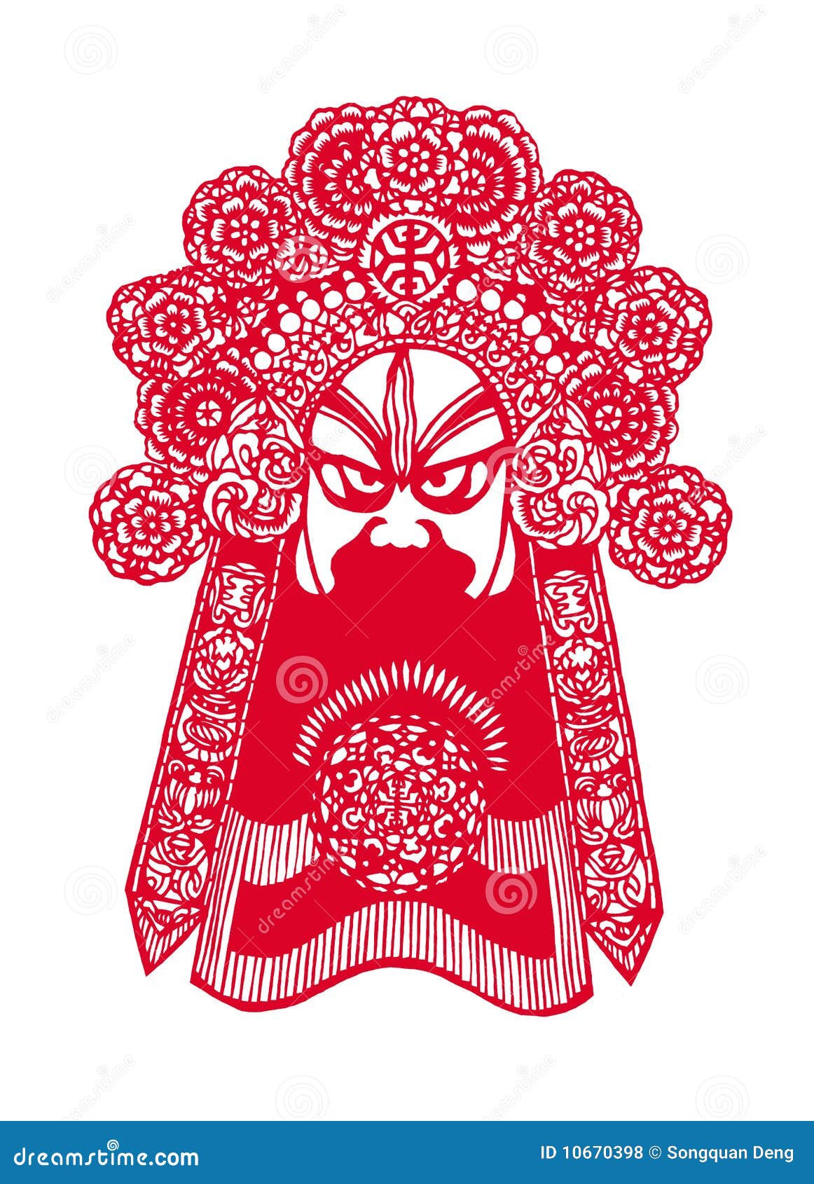 Chinese Papercut art stock illustration. Illustration of eastern - 10670398