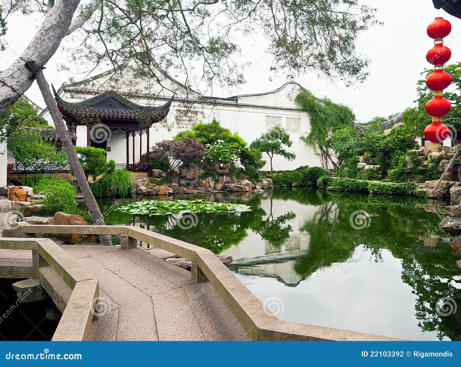 Chinese Park in summer stock photo. Image of chinese - 22103392